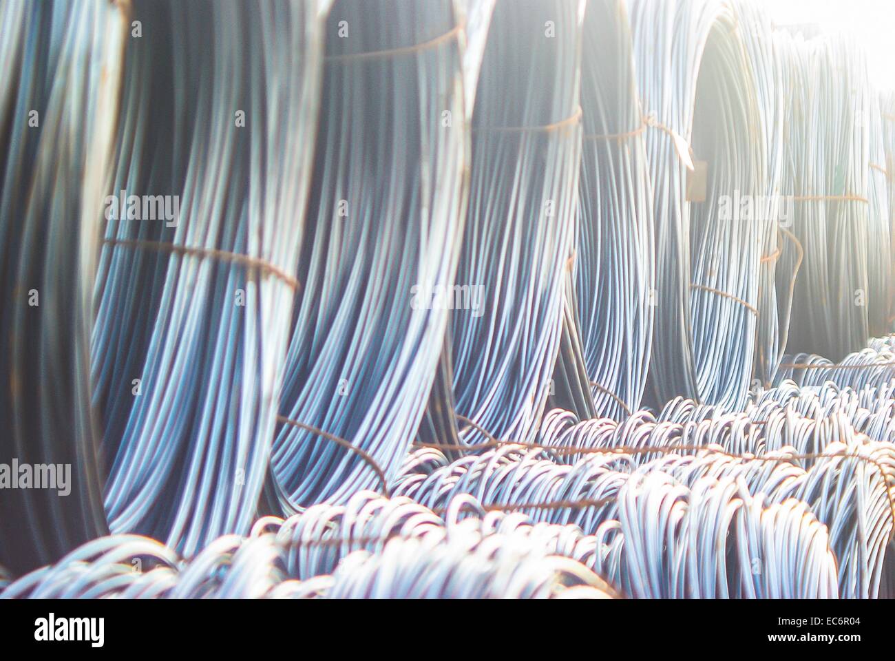 Rolls of wire 3 Stock Photo - Alamy