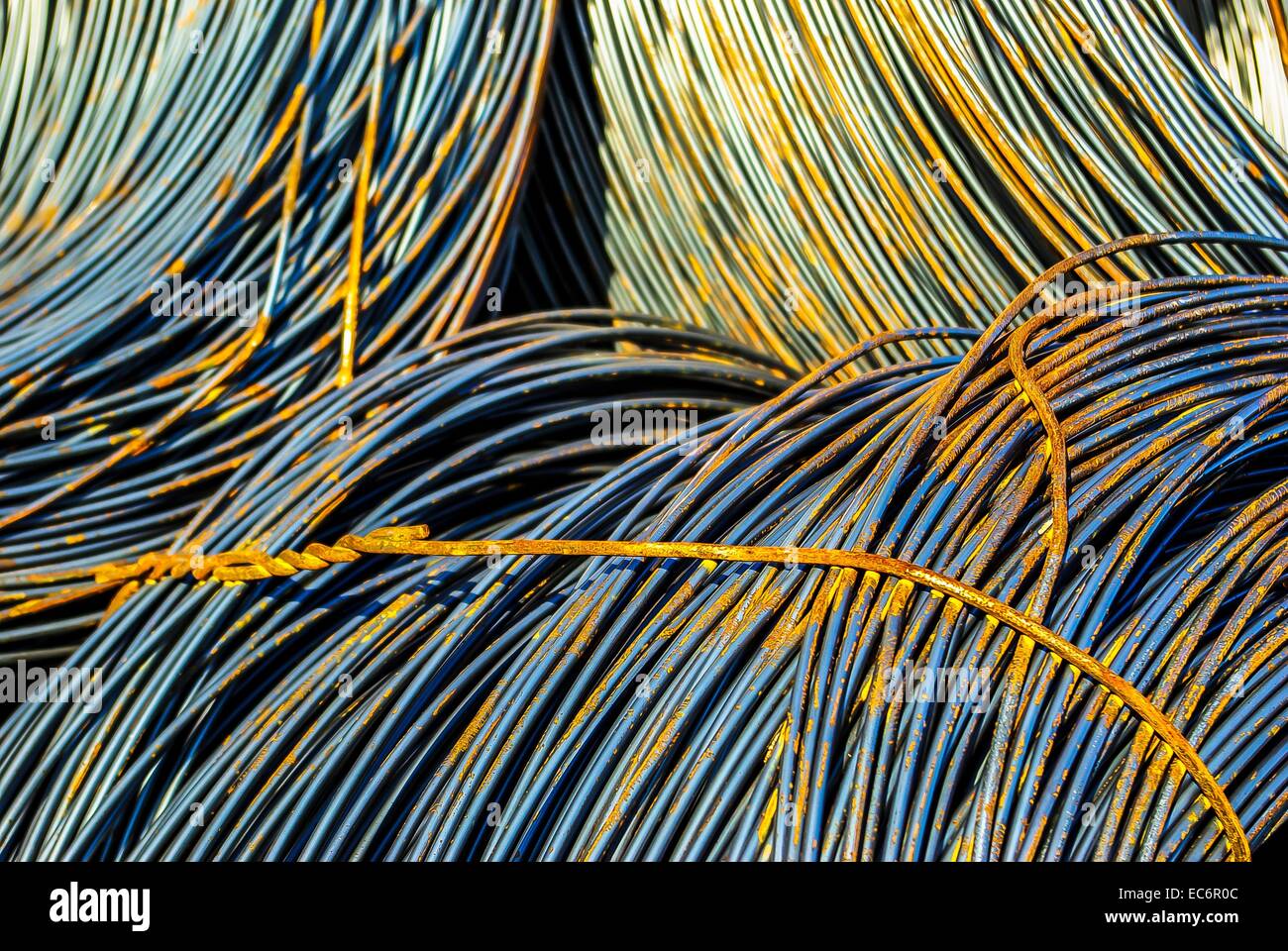 Rolls of wire 10 Stock Photo - Alamy