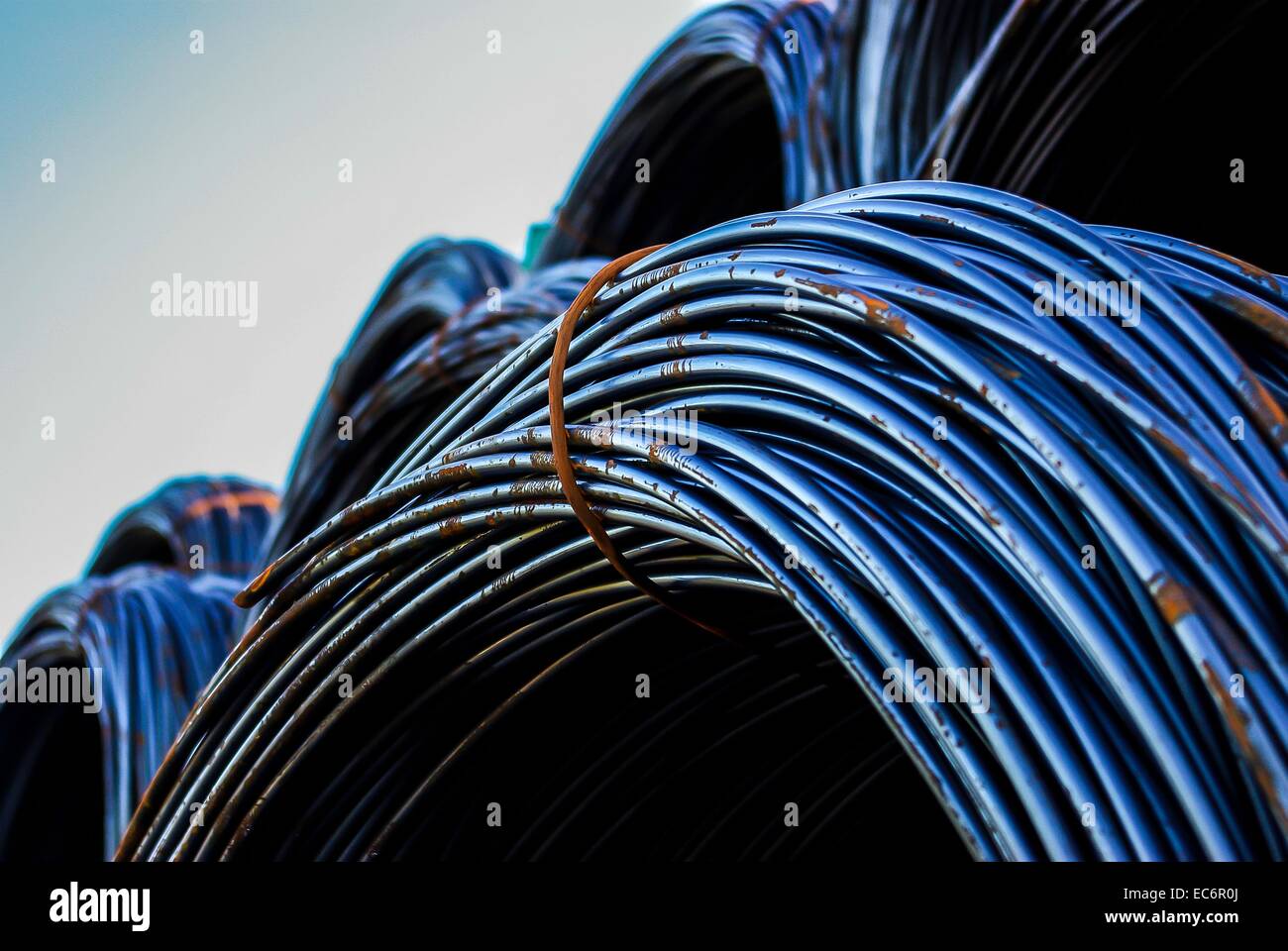 Rolls of wire 16 Stock Photo - Alamy