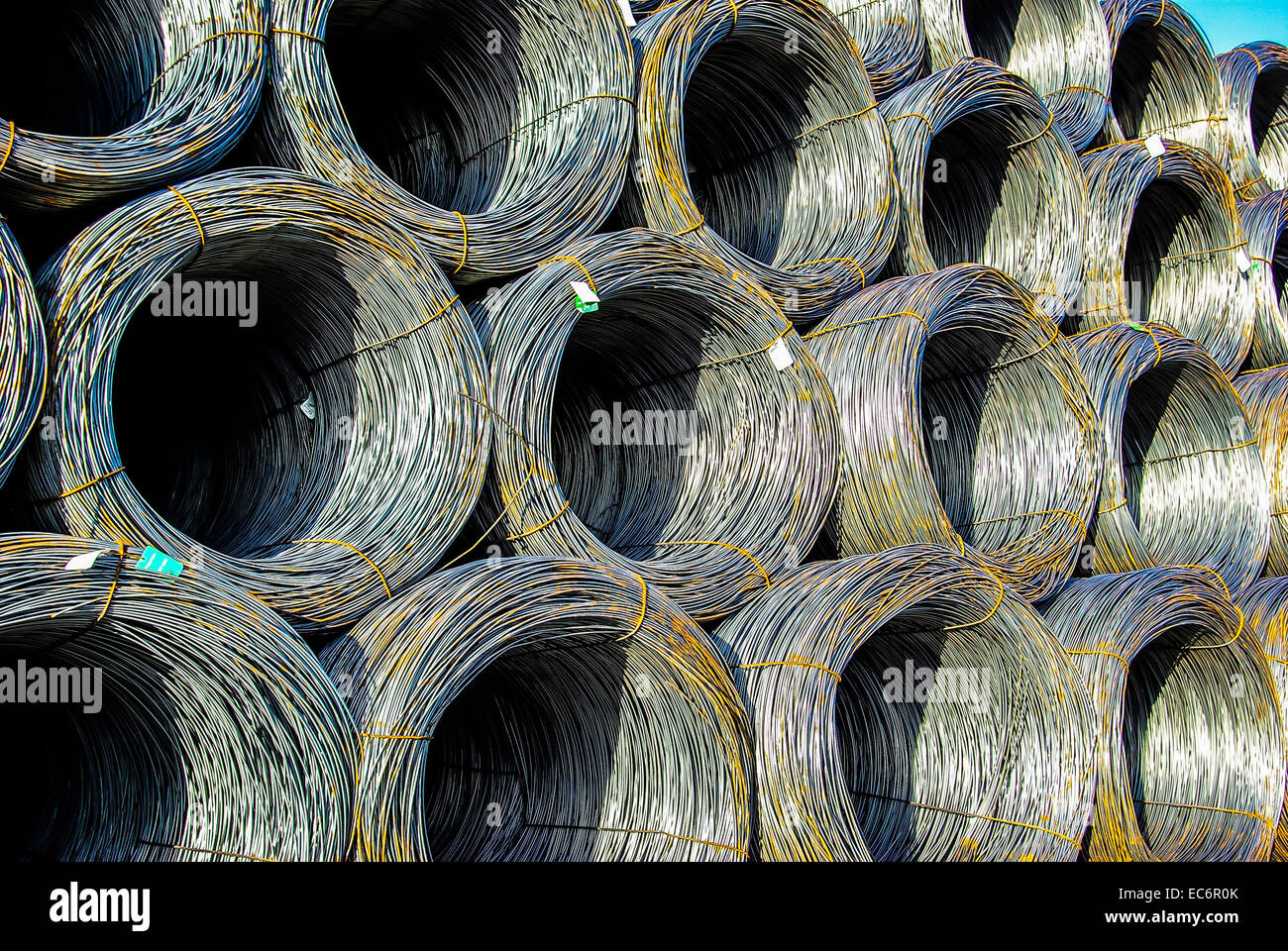 Rolls of wire 17 Stock Photo - Alamy