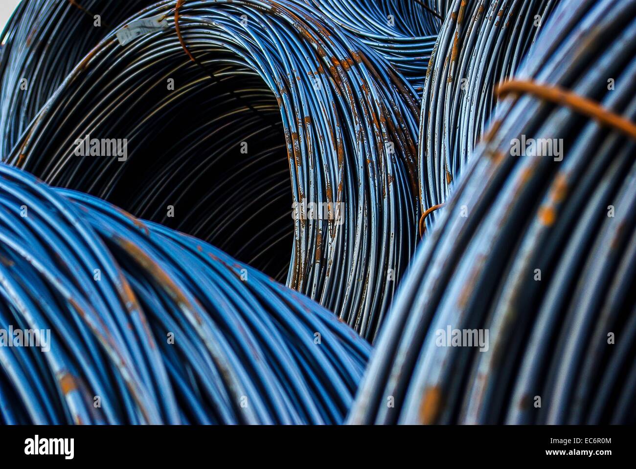 Rolls of wire 18 Stock Photo - Alamy