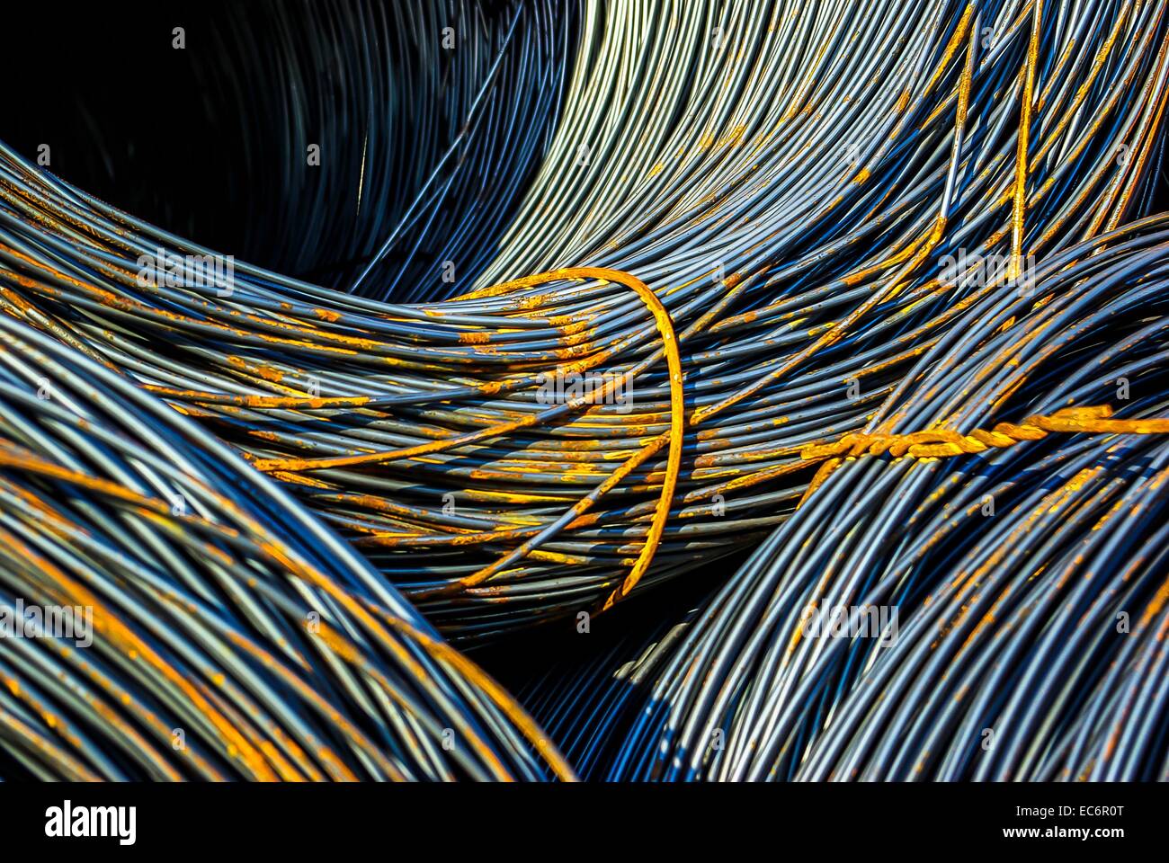 Rolls of wire 22 Stock Photo - Alamy