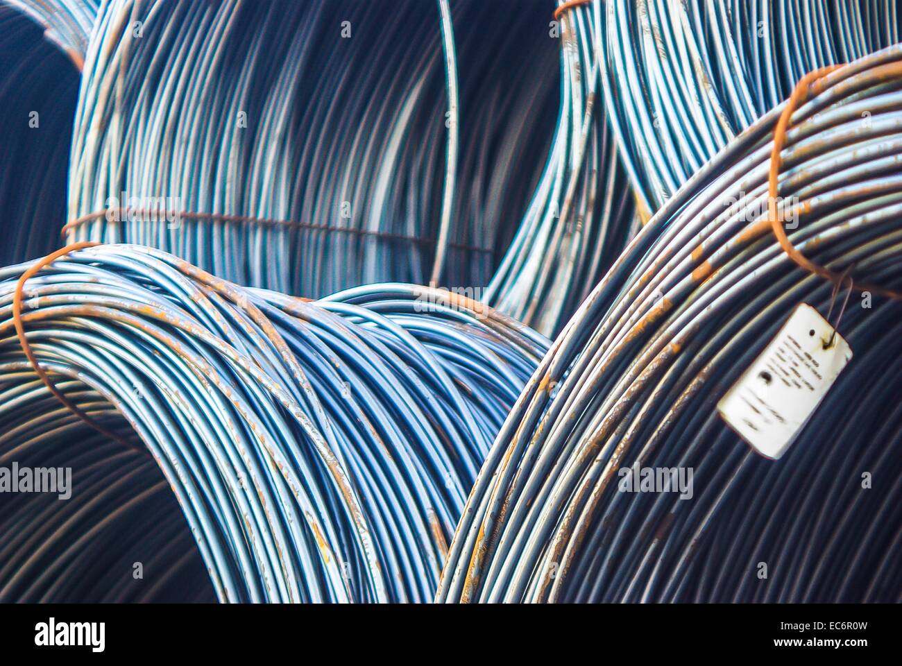 Rolls of wire 23 Stock Photo - Alamy