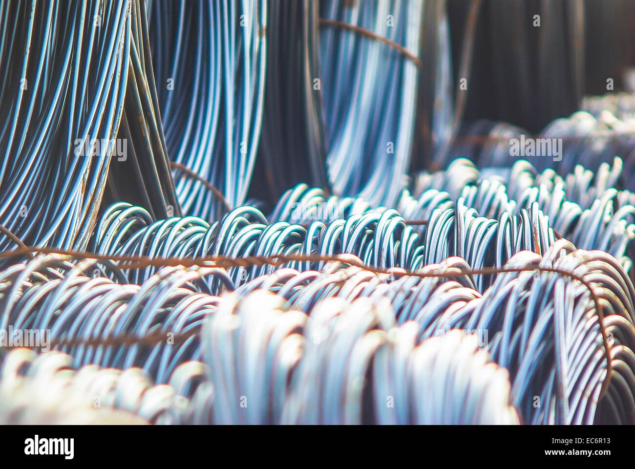 Rolls of wire 29 Stock Photo - Alamy