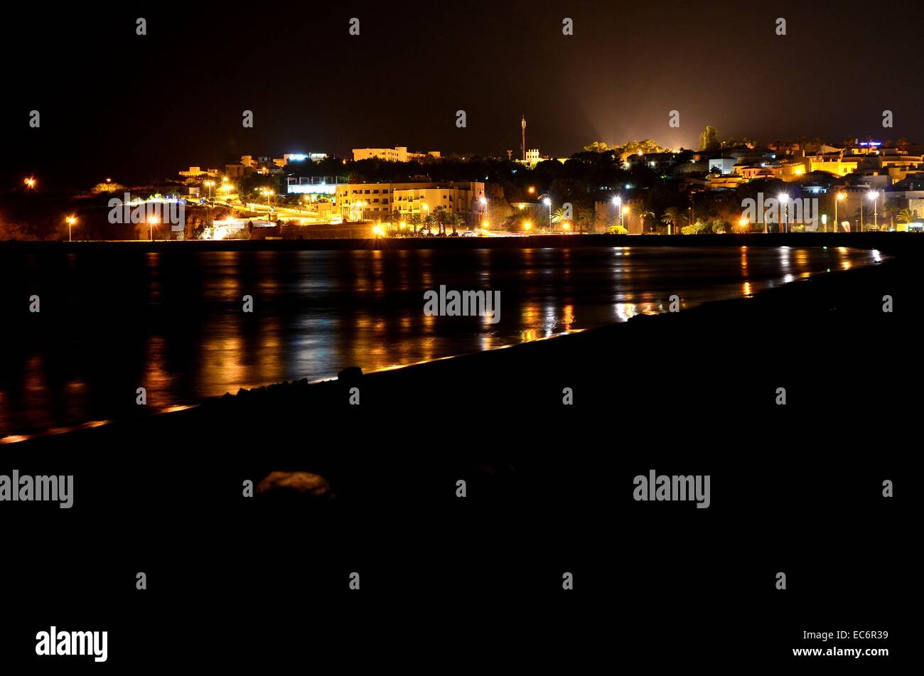 Portugal at night Stock Photo - Alamy