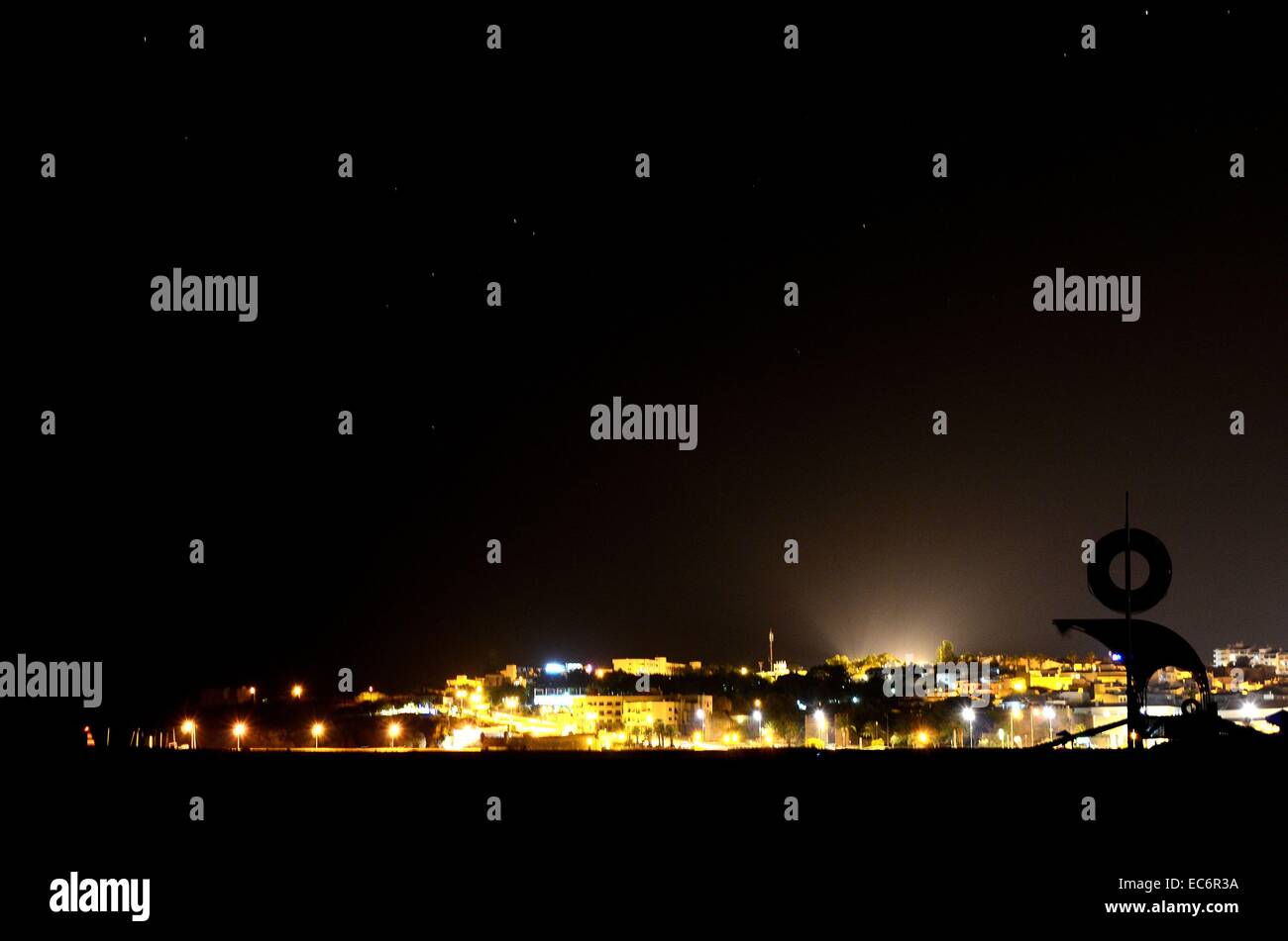 Lagos at night Stock Photo - Alamy