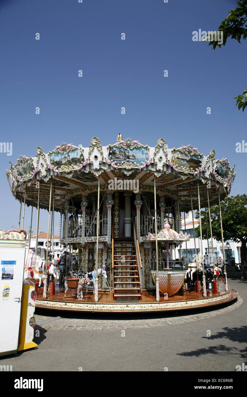 antique historic carousel Stock Photo - Alamy