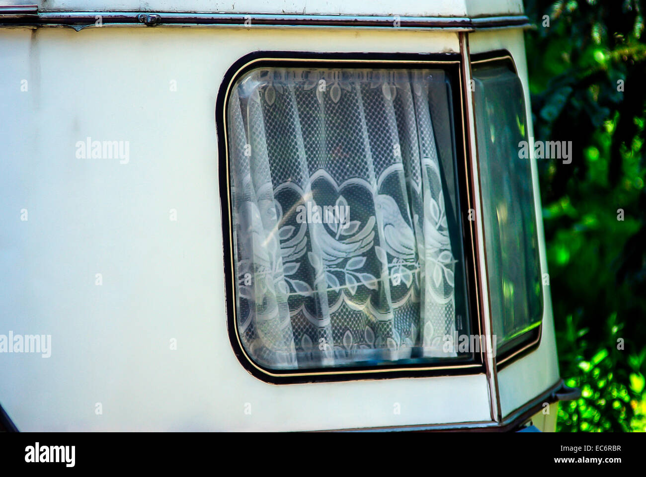 Classic cars, caravans, windows Stock Photo - Alamy