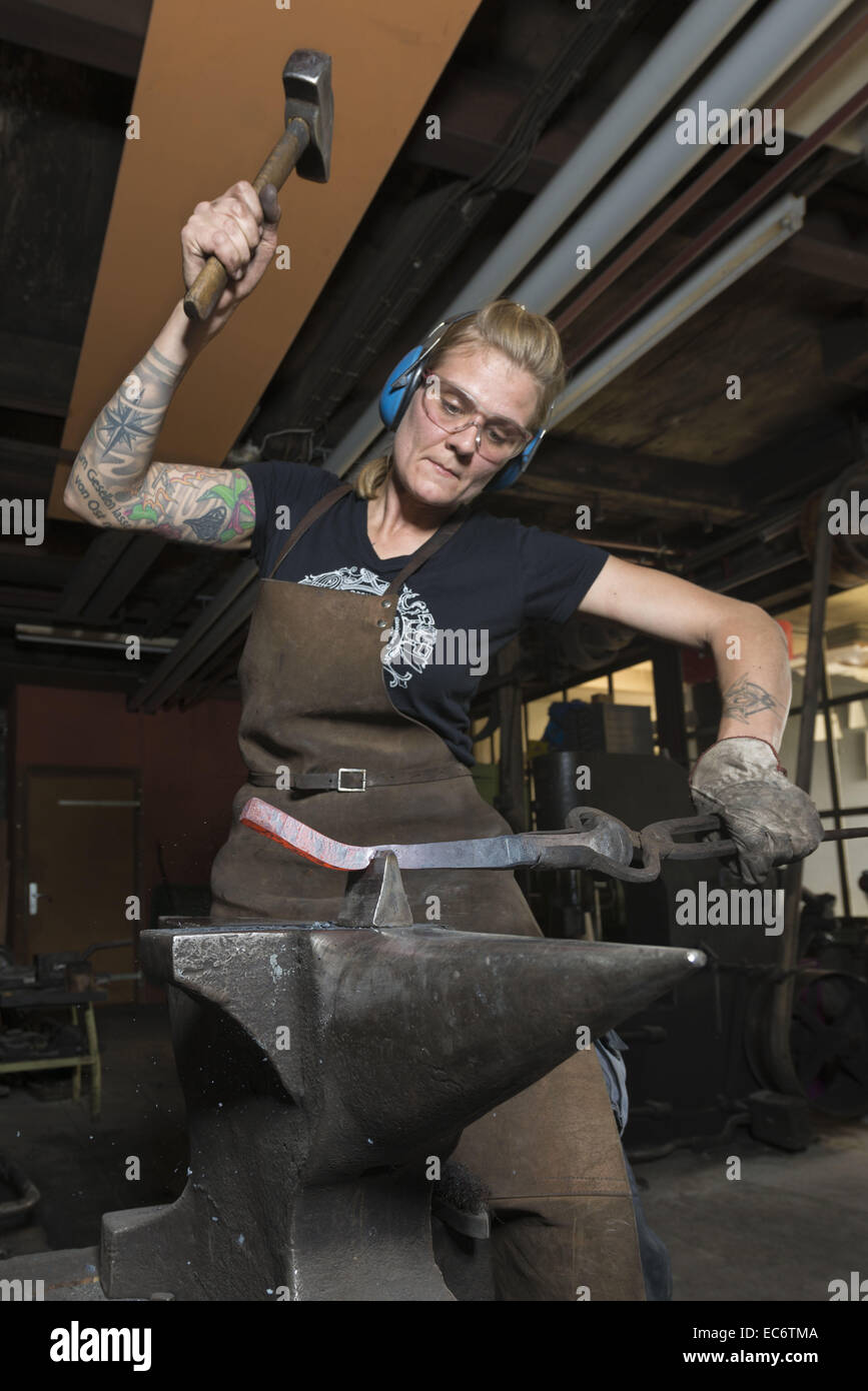 Female blacksmith hi-res stock photography and images - Alamy