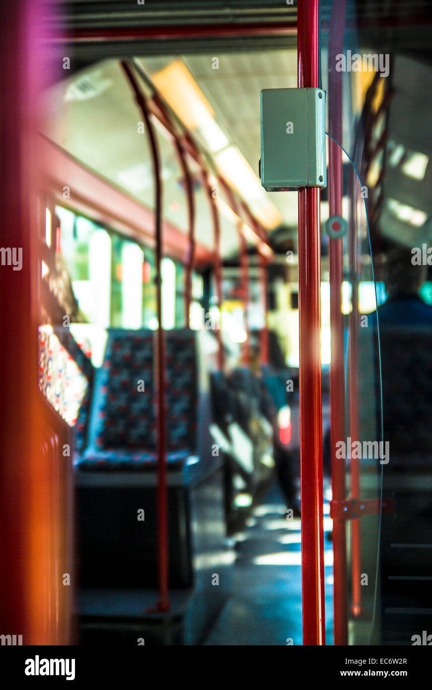 Handrail, bus, seats, mass transit, 2 Stock Photo - Alamy