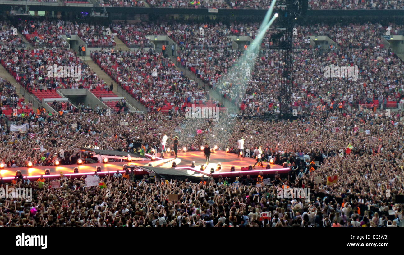 One Direction at Wembley London England Featuring: Harry Styles,Zayn ...