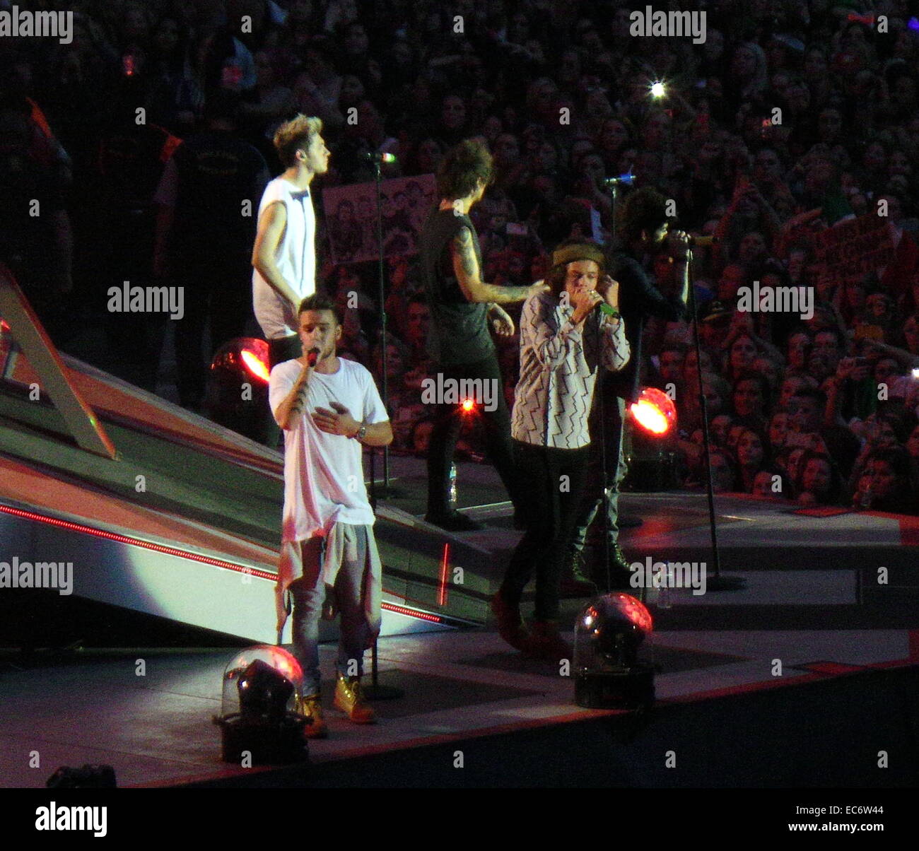 One Direction at Wembley London England Featuring: Harry Styles,Zayn ...