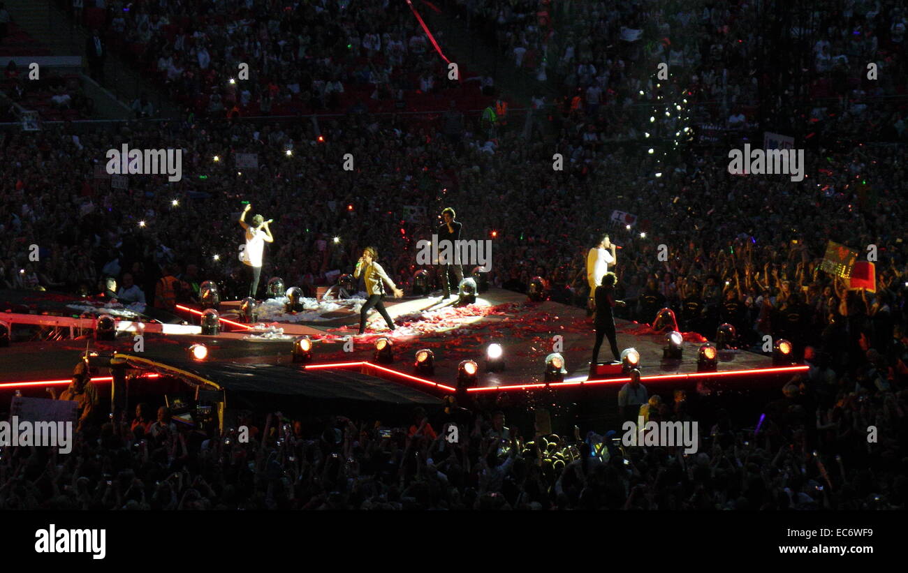 One Direction at Wembley London England Featuring: Harry Styles,Zayn ...