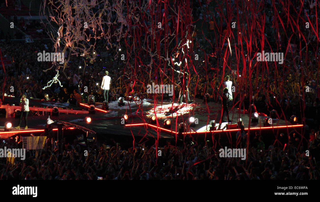 One Direction at Wembley London England Featuring: Harry Styles,Zayn ...