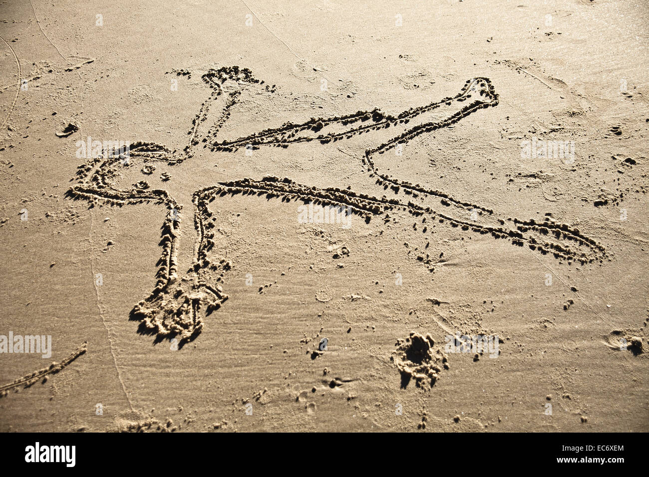 Sand Drawing Friends High Resolution Stock Photography and Images - Alamy