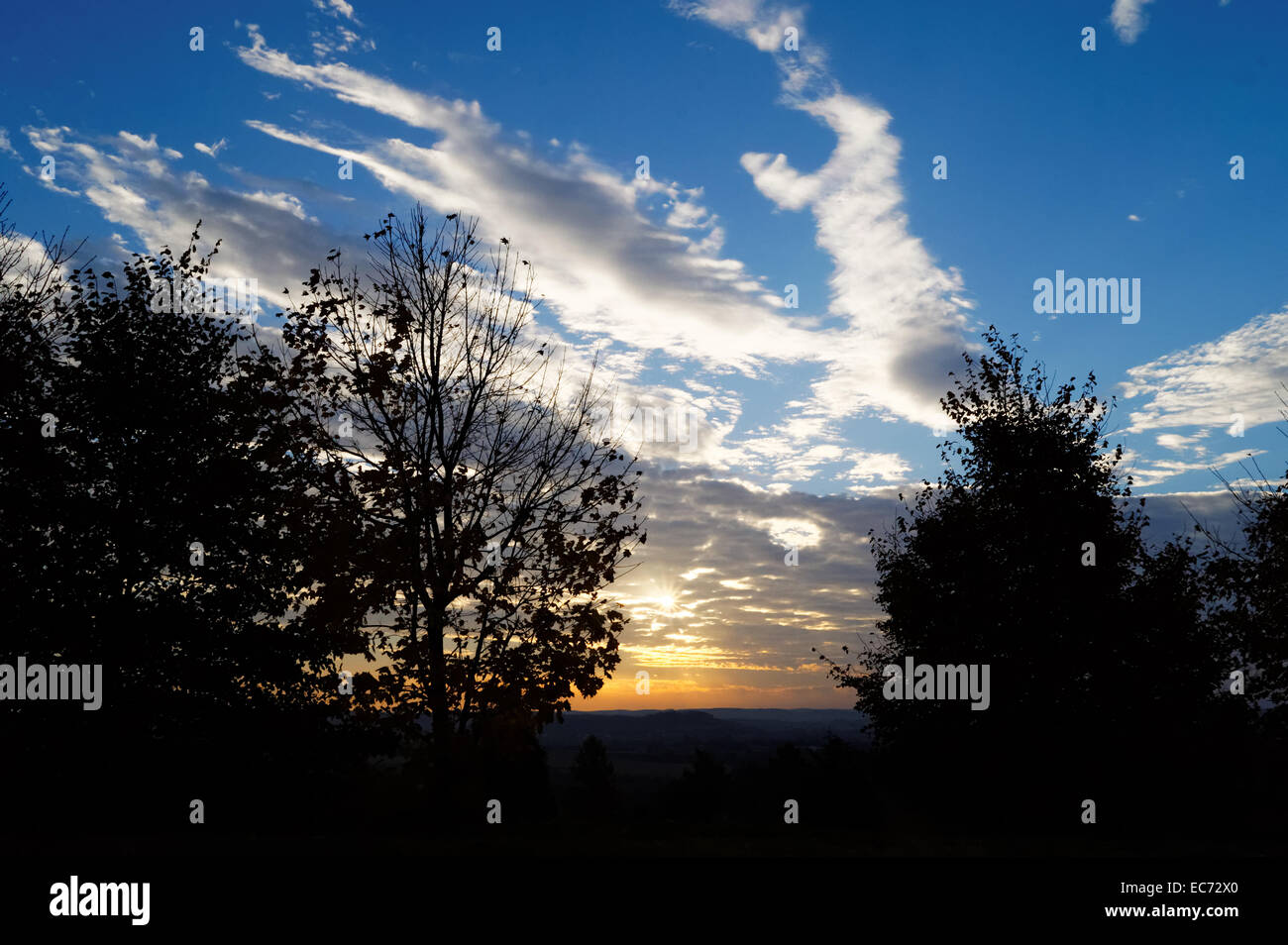 dramatic sky at the morning Stock Photo - Alamy