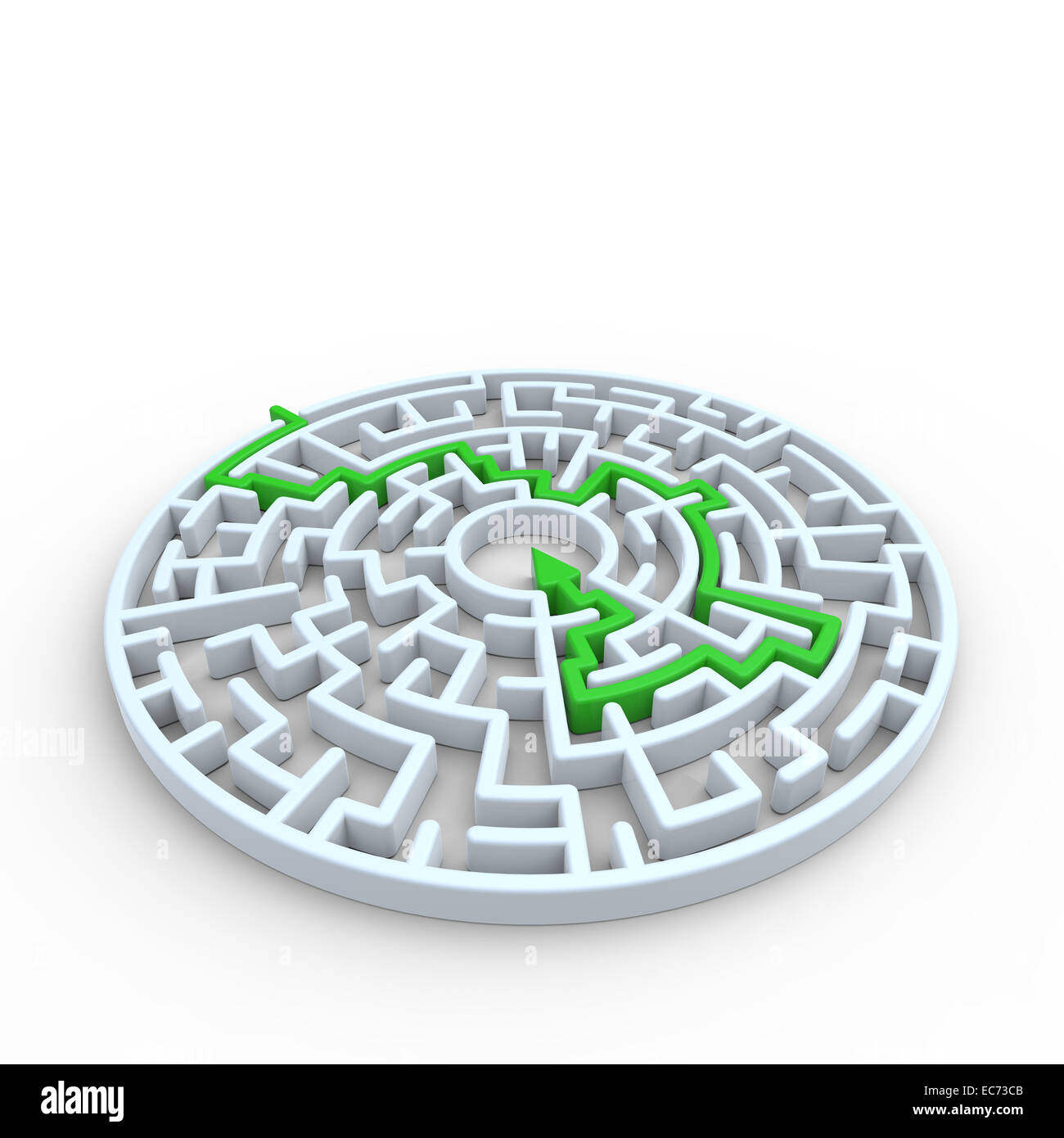 Circular maze hi-res stock photography and images - Alamy