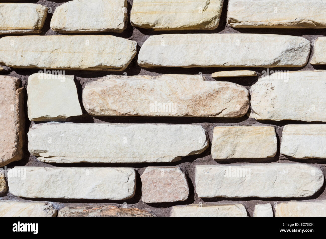stone wall close up with different sizes and shapes for a natural ...