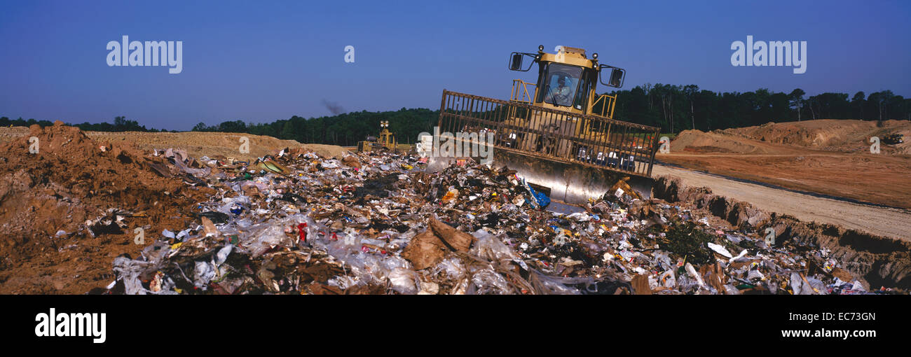 Landfill bulldozer hi-res stock photography and images - Alamy
