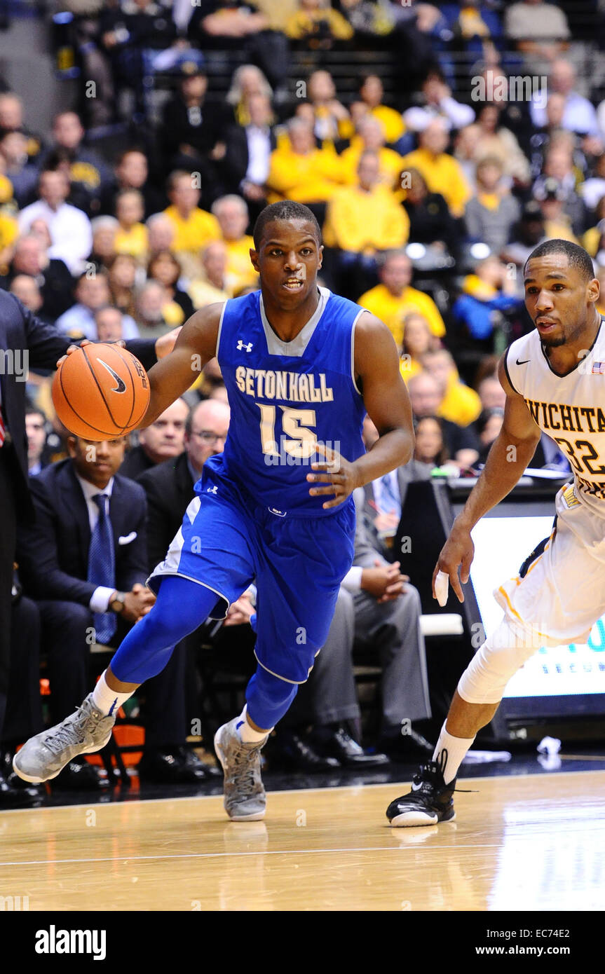 Wichita, Kansas, USA. 09th Dec, 2014. Seton Hall Pirates guard Isaiah ...