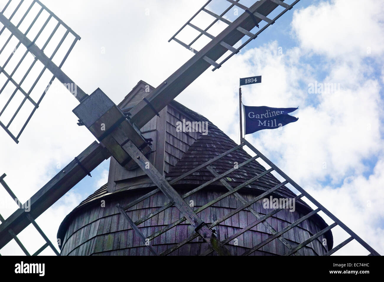 Gardiner wind mill in East Hampton Long Island NY Stock Photo - Alamy