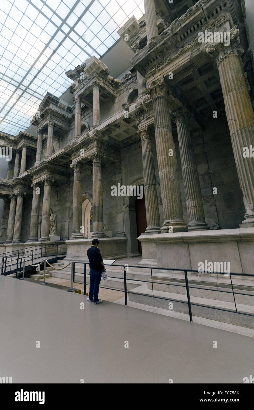 BERLIN, GERMANY - SEPTEMBER 28: Pergamon Museum, Market Gate of Miletus ...