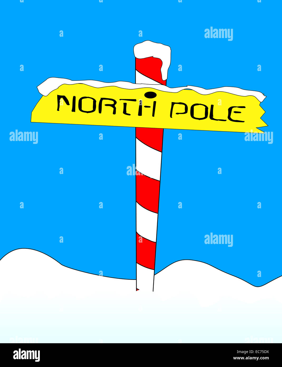 North pole sign arctic hi-res stock photography and images - Alamy