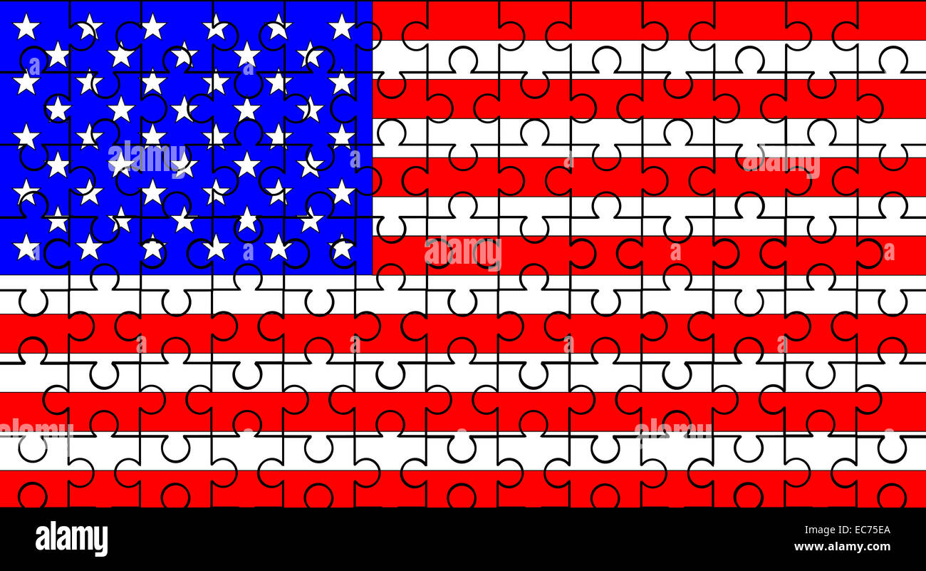 American flag puzzle hi-res stock photography and images - Alamy