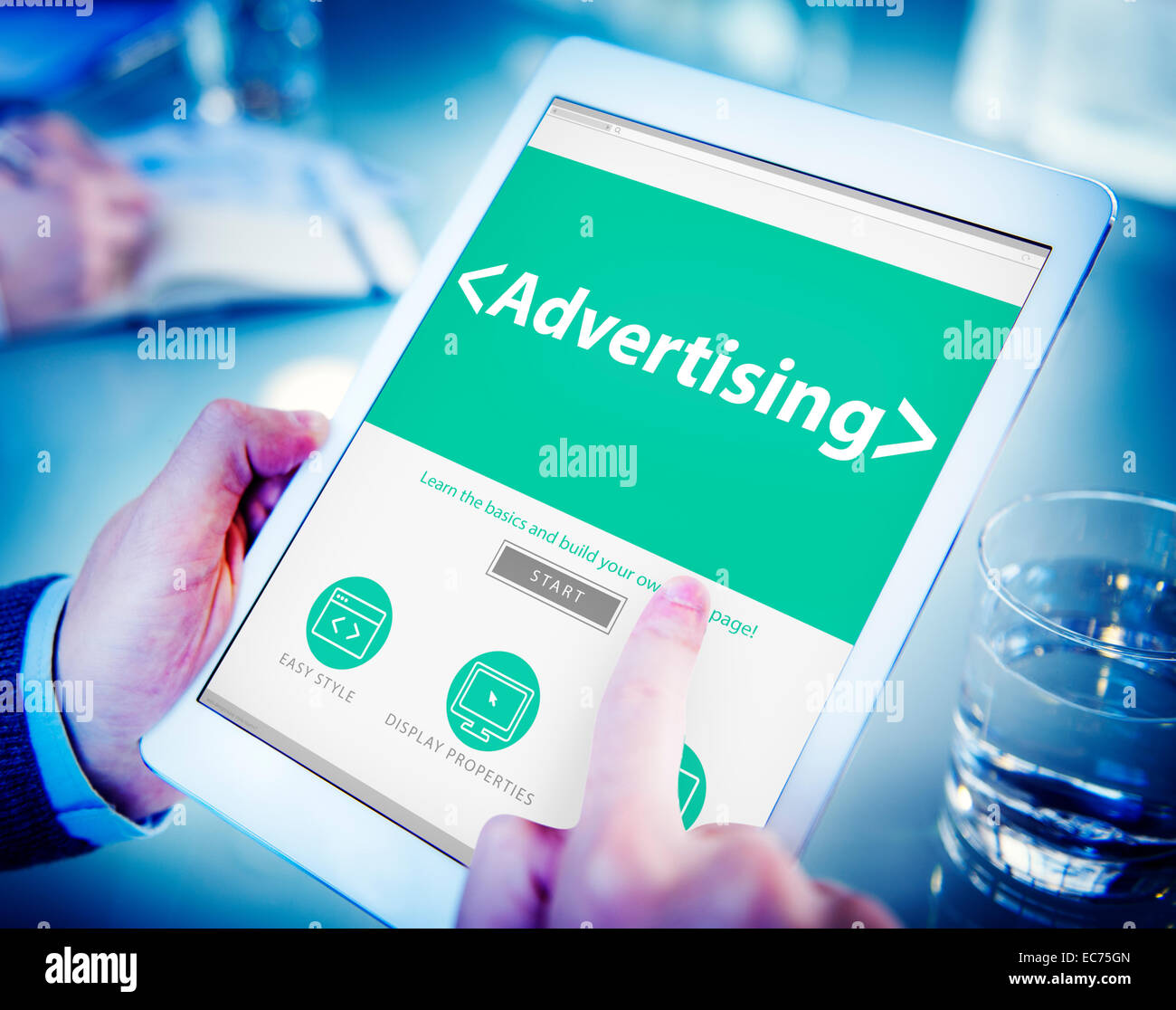 Digital Online Webpage Advertising Marketing Concept Stock Photo - Alamy