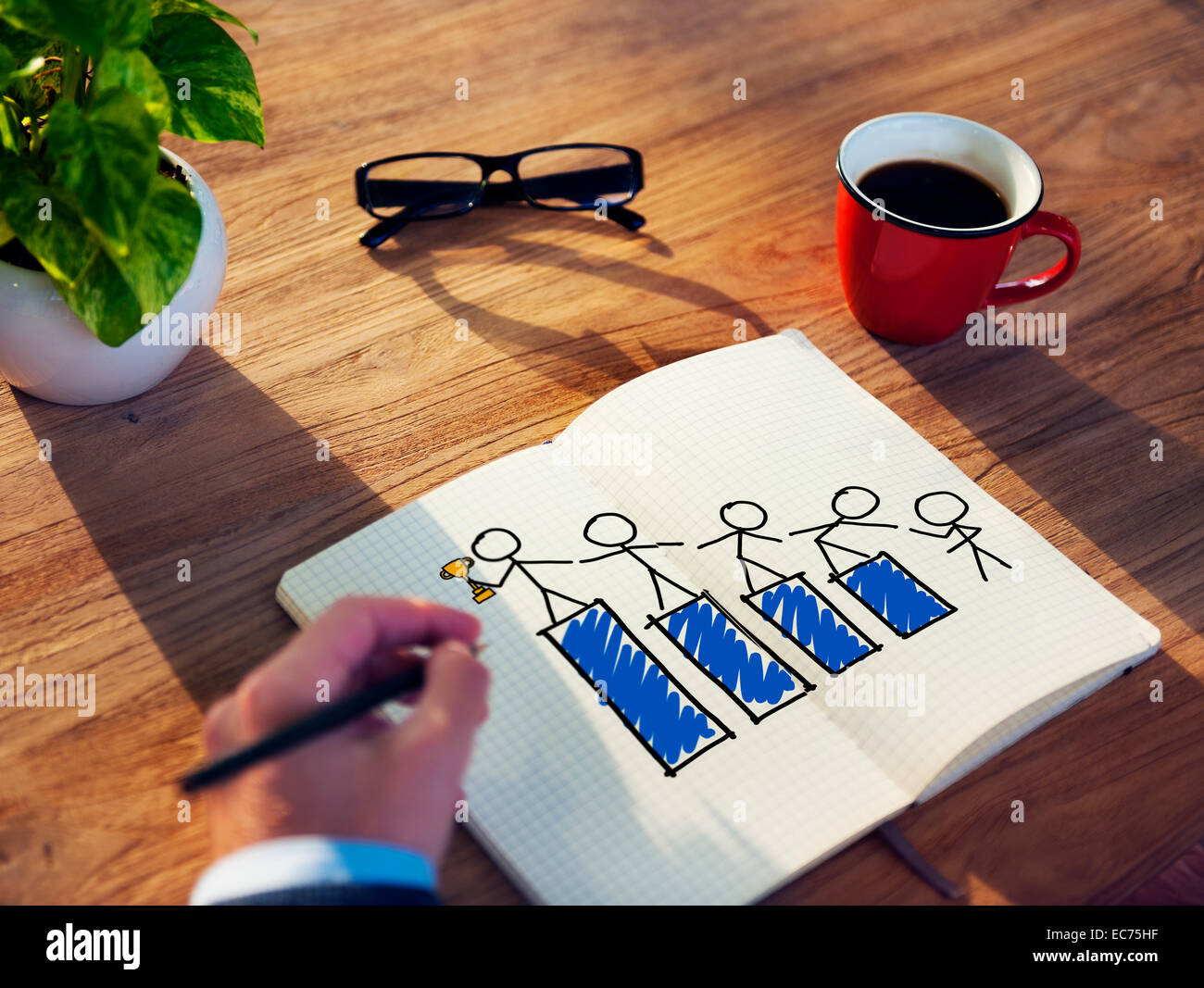 Businessman Brainstorming About Success Stock Photo - Alamy