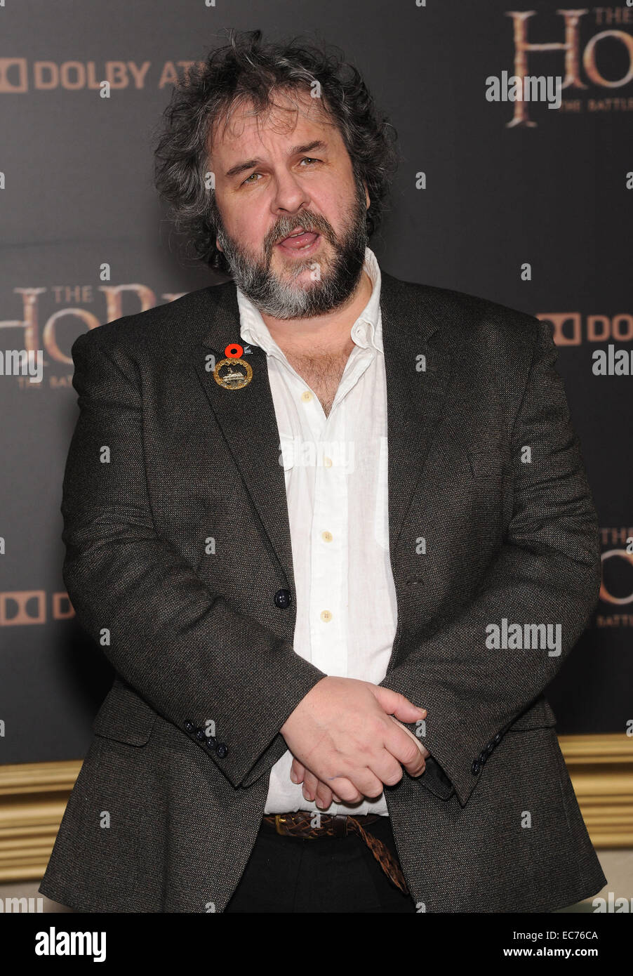 Hollywood, California, USA. 9th Dec, 2014. Peter Jackson arrives for ...