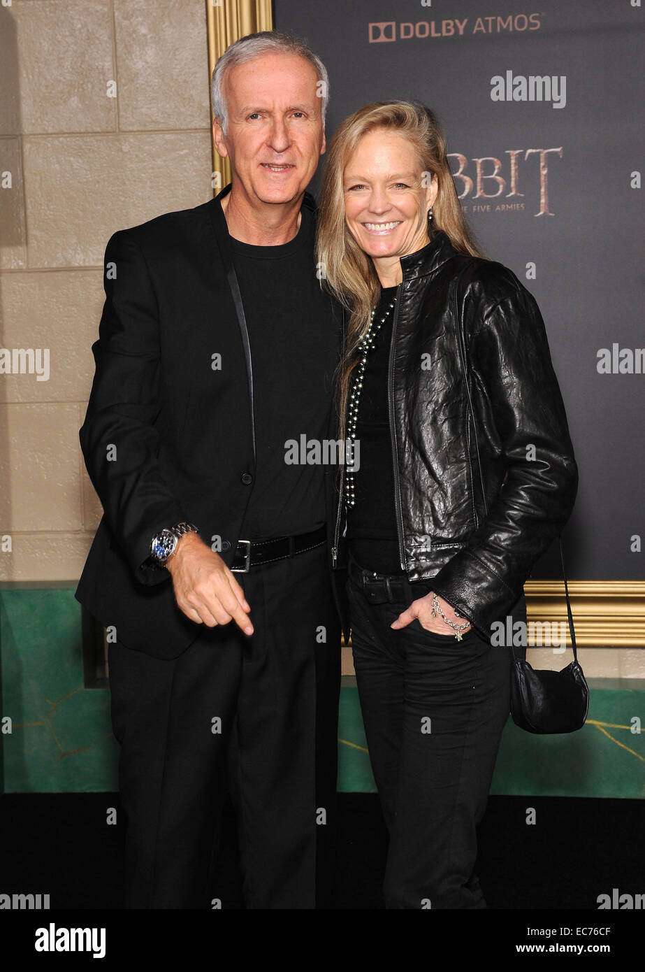 Hollywood, California, USA. 9th Dec, 2014. James Cameron & Suzy Amis ...