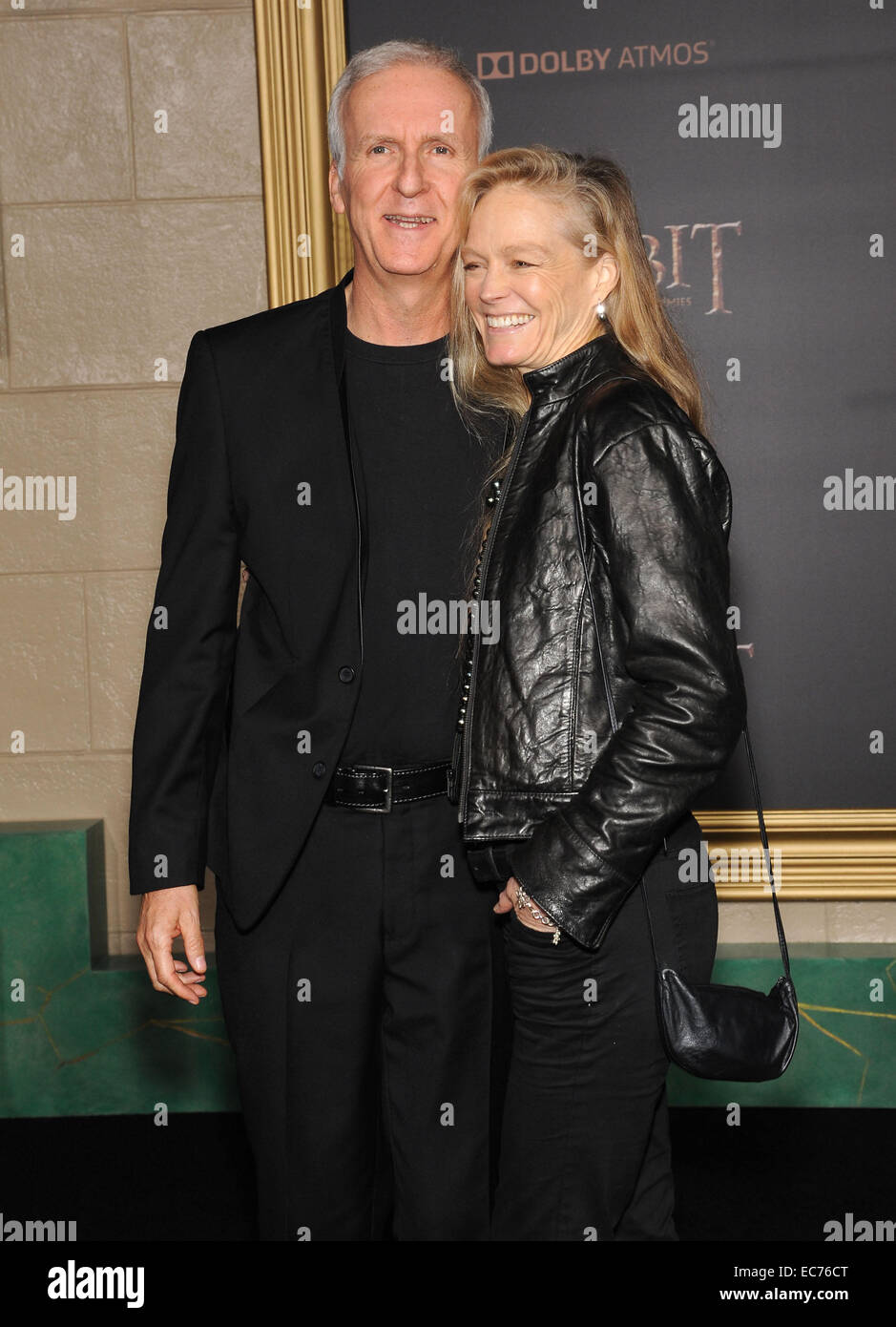 Hollywood, California, USA. 9th Dec, 2014. James Cameron & Suzy Amis ...