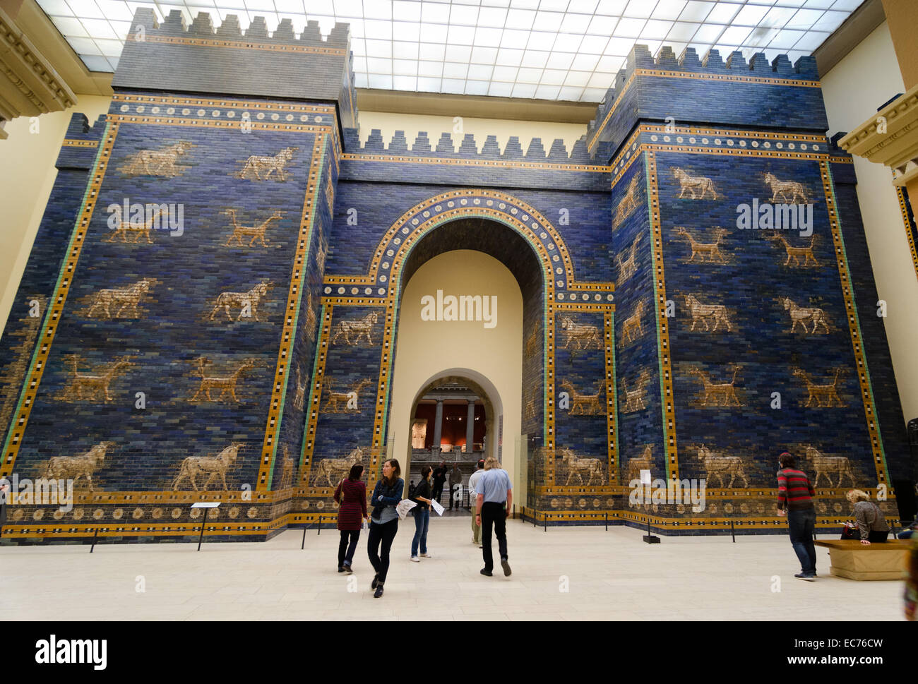 BERLIN, GERMANY - SEPTEMBER 28: Ishtar Gate in the Pergamon Museum on ...