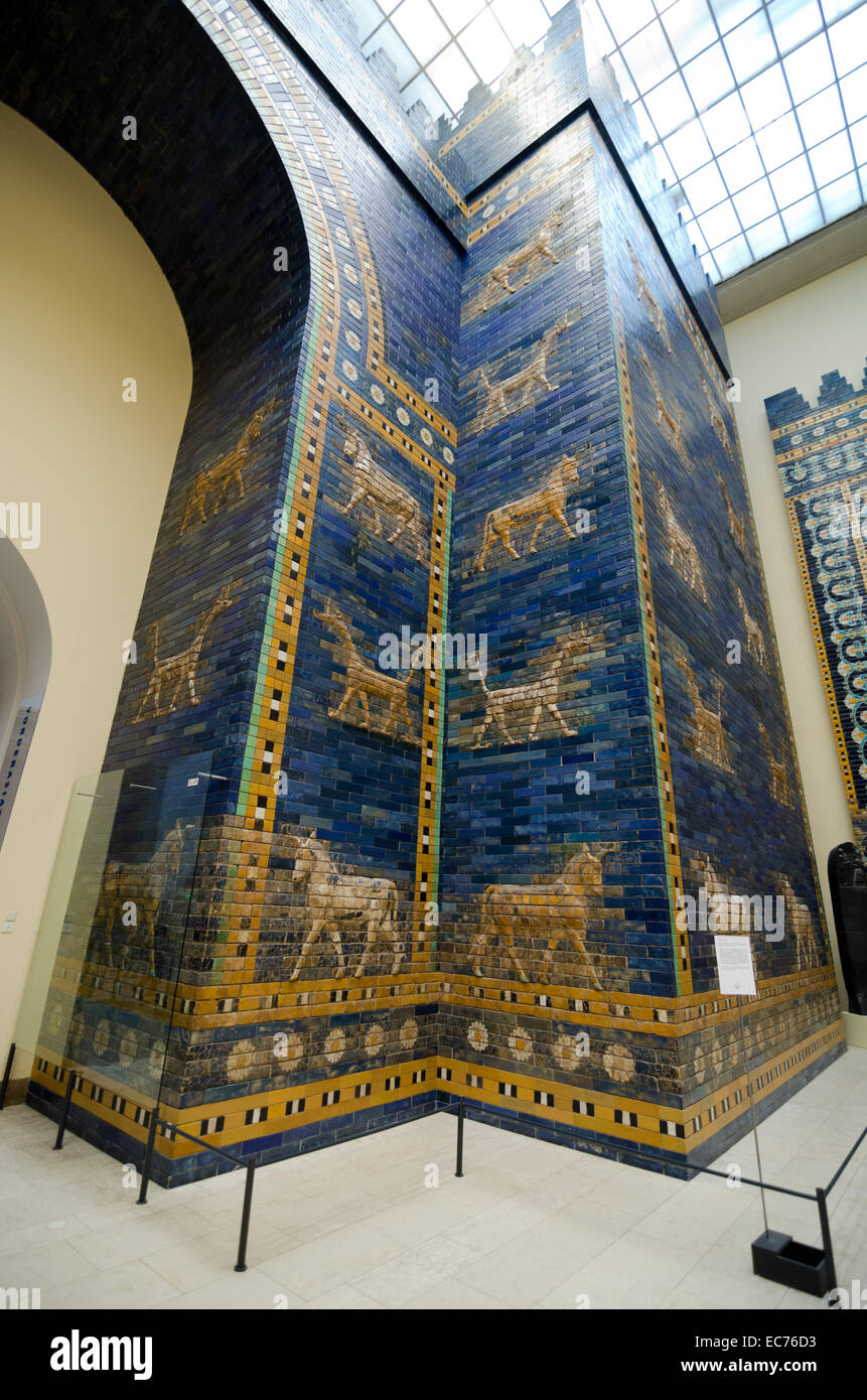 BERLIN, GERMANY - SEPTEMBER 28: Ishtar Gate in the Pergamon Museum on ...