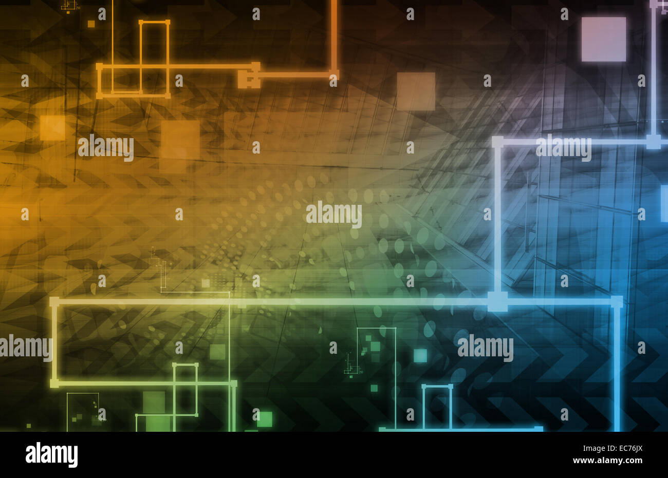 A Technology Industry Network As a Wallpaper Stock Photo - Alamy