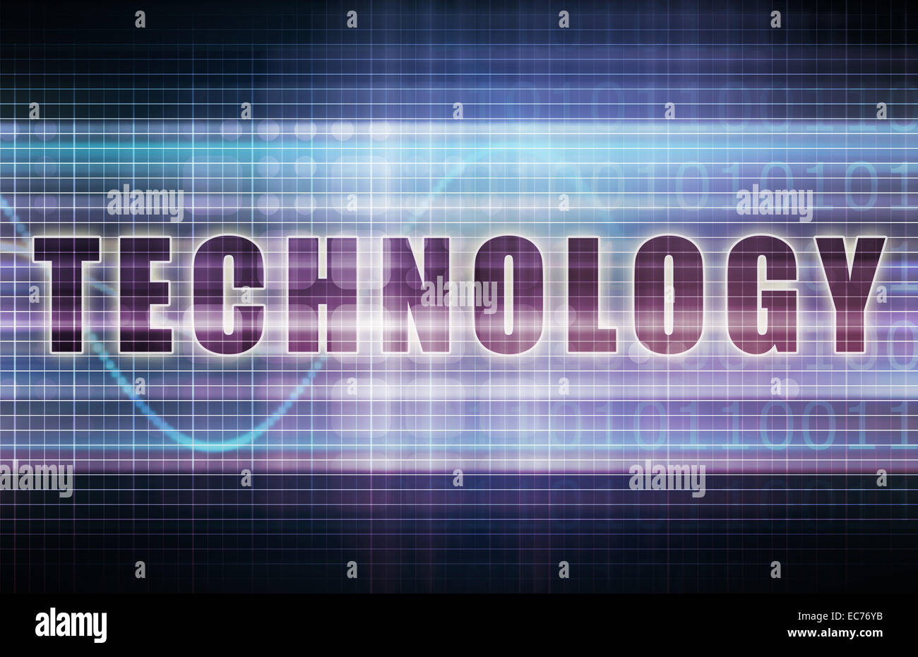 Technology on a Tech Business Chart Art Stock Photo - Alamy