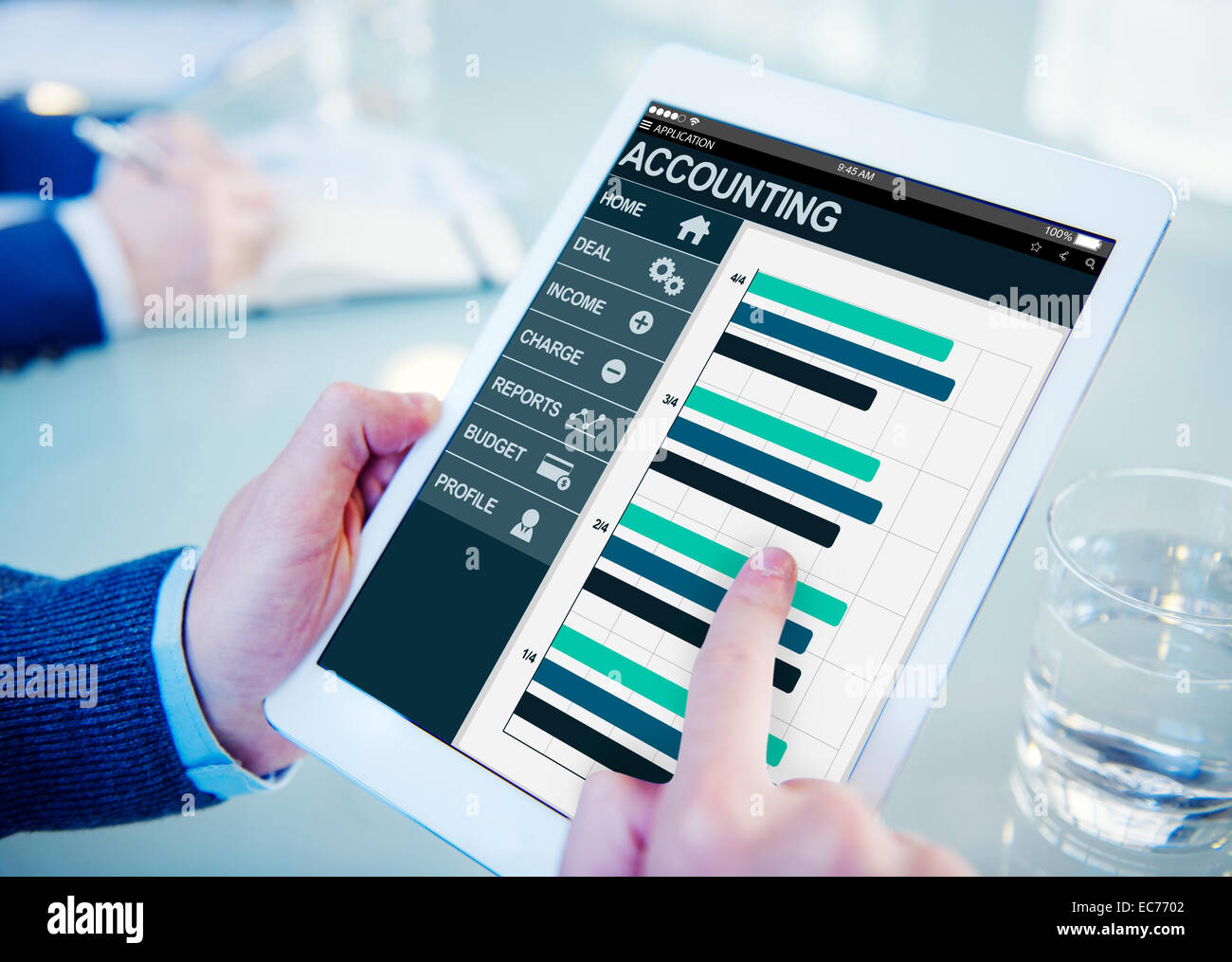 Businessman Accounting Report Analysis Concept Stock Photo - Alamy