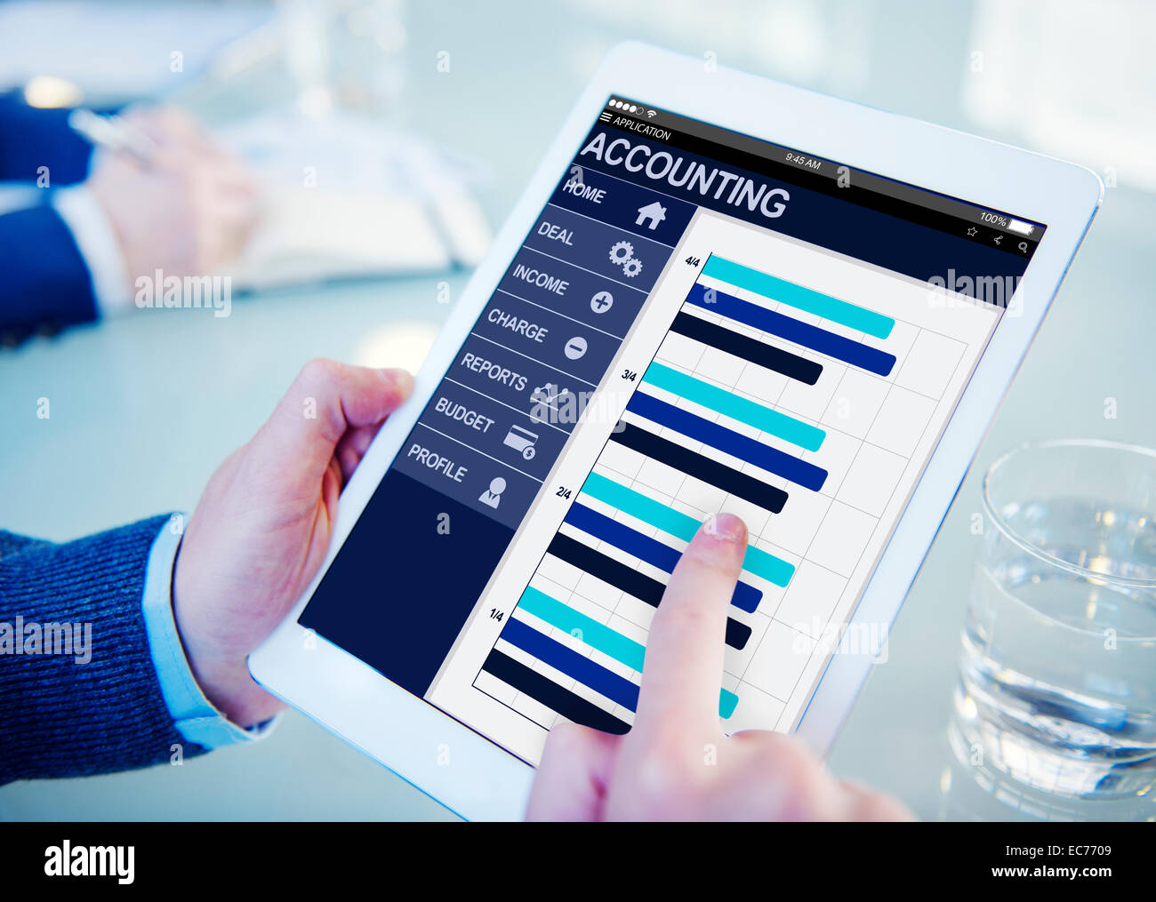 Businessman Accounting Report Analysis Concept Stock Photo - Alamy