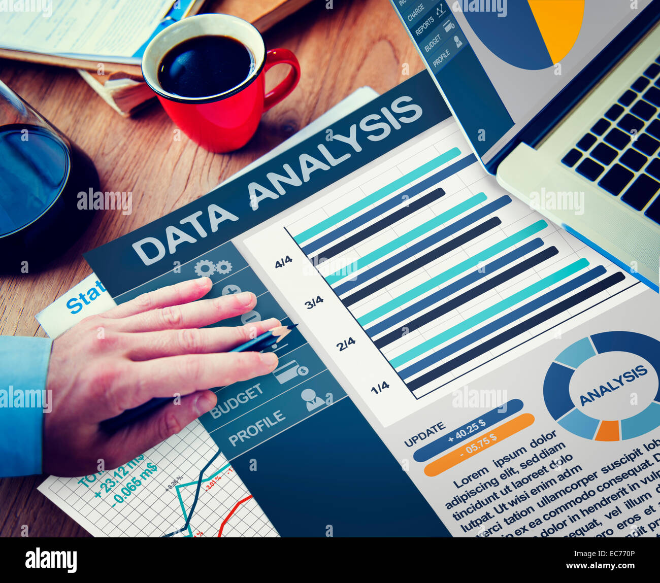 Business Data Analysis Information Network Concept Stock Photo - Alamy