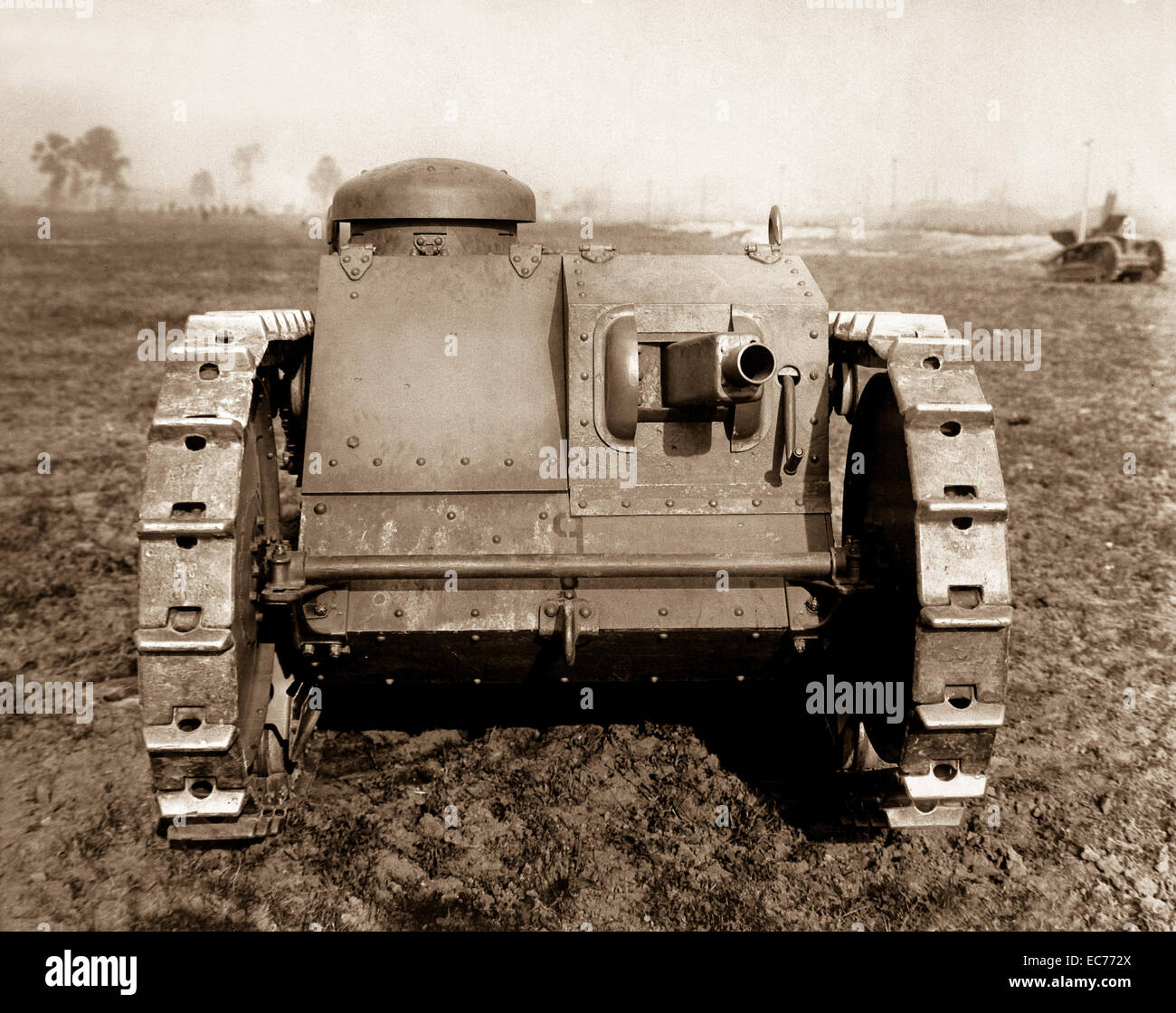 Front view of the two-man tank manufactured by the Ford Motor Co ...