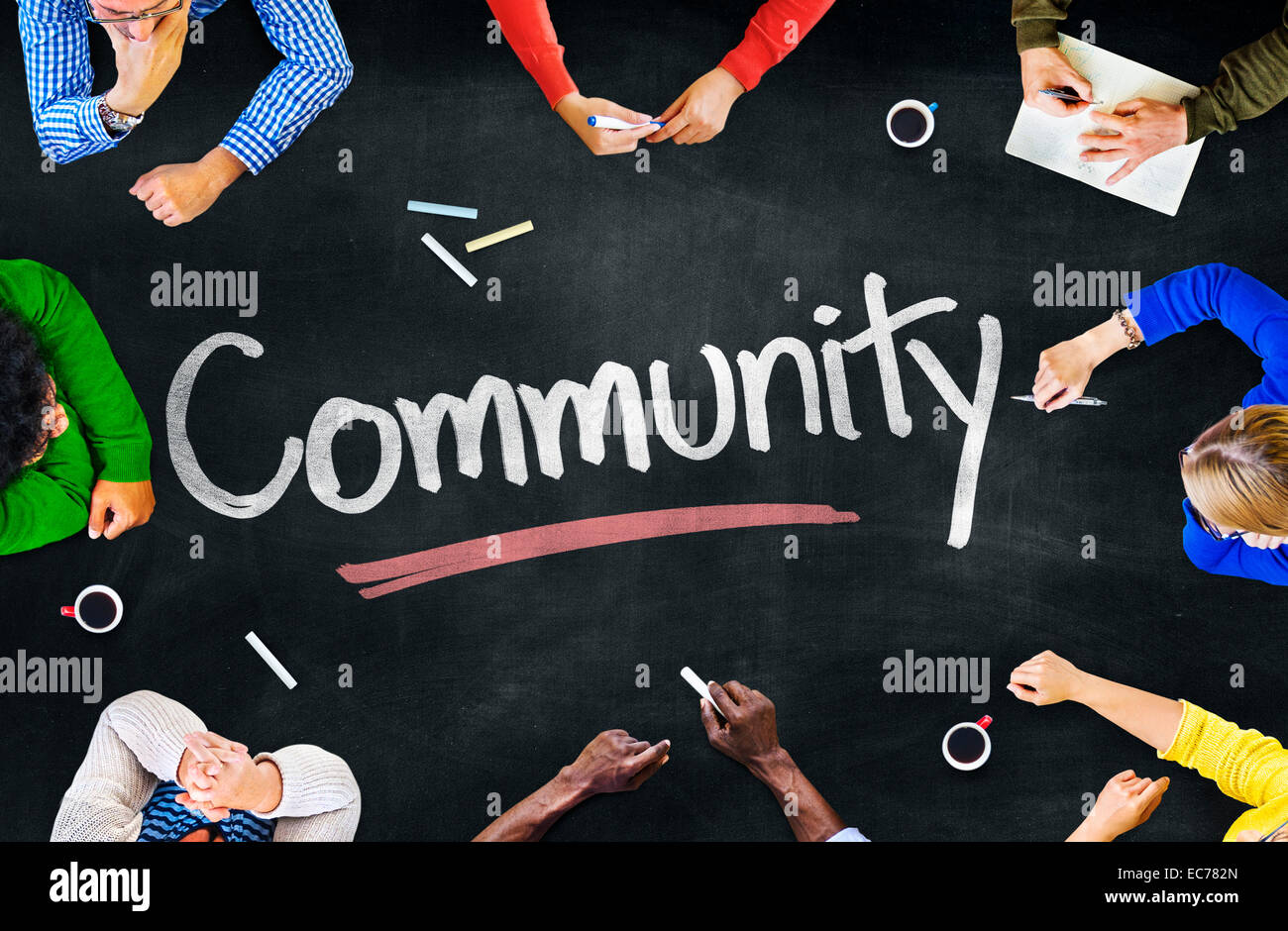 Multi-Ethnic Group of People and Community Concepts Stock Photo - Alamy