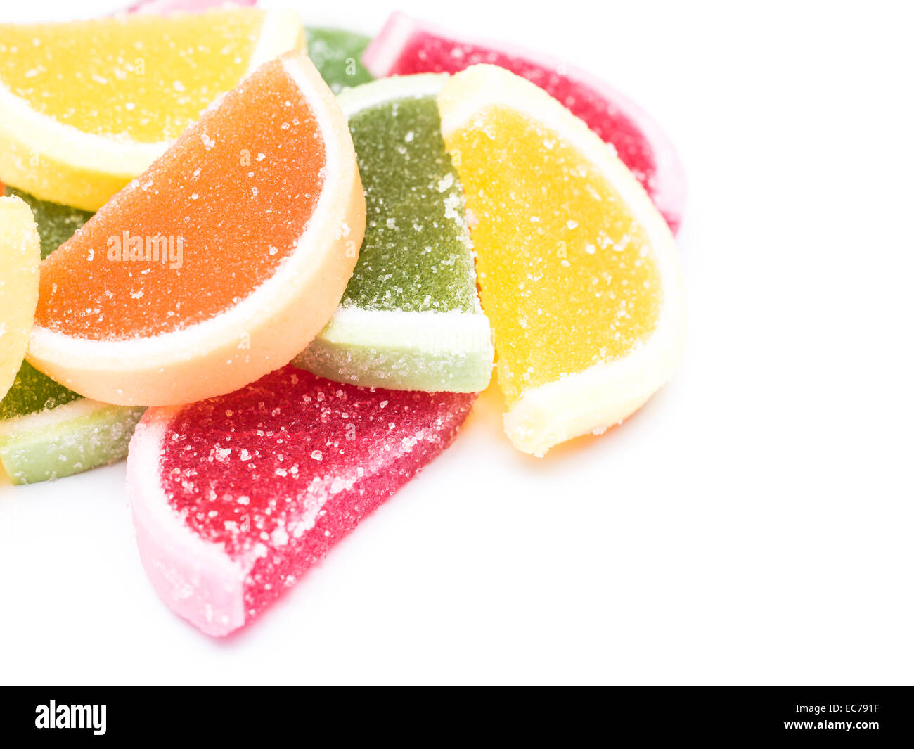 Fruit Jelly Close Up Isolated Stock Photo - Alamy