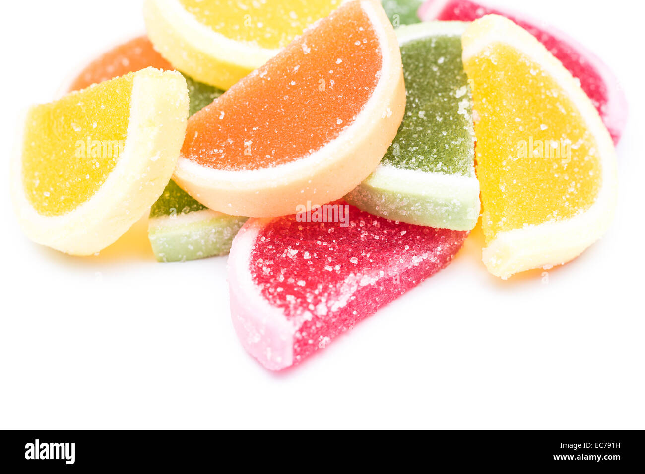 Fruit Jelly Close Up Isolated Stock Photo - Alamy