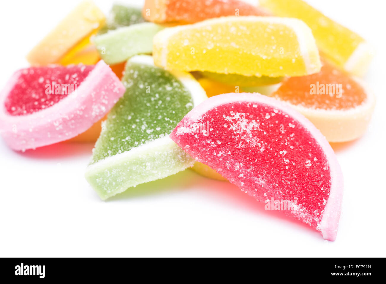 Fruit Jelly Close Up Isolated Stock Photo - Alamy