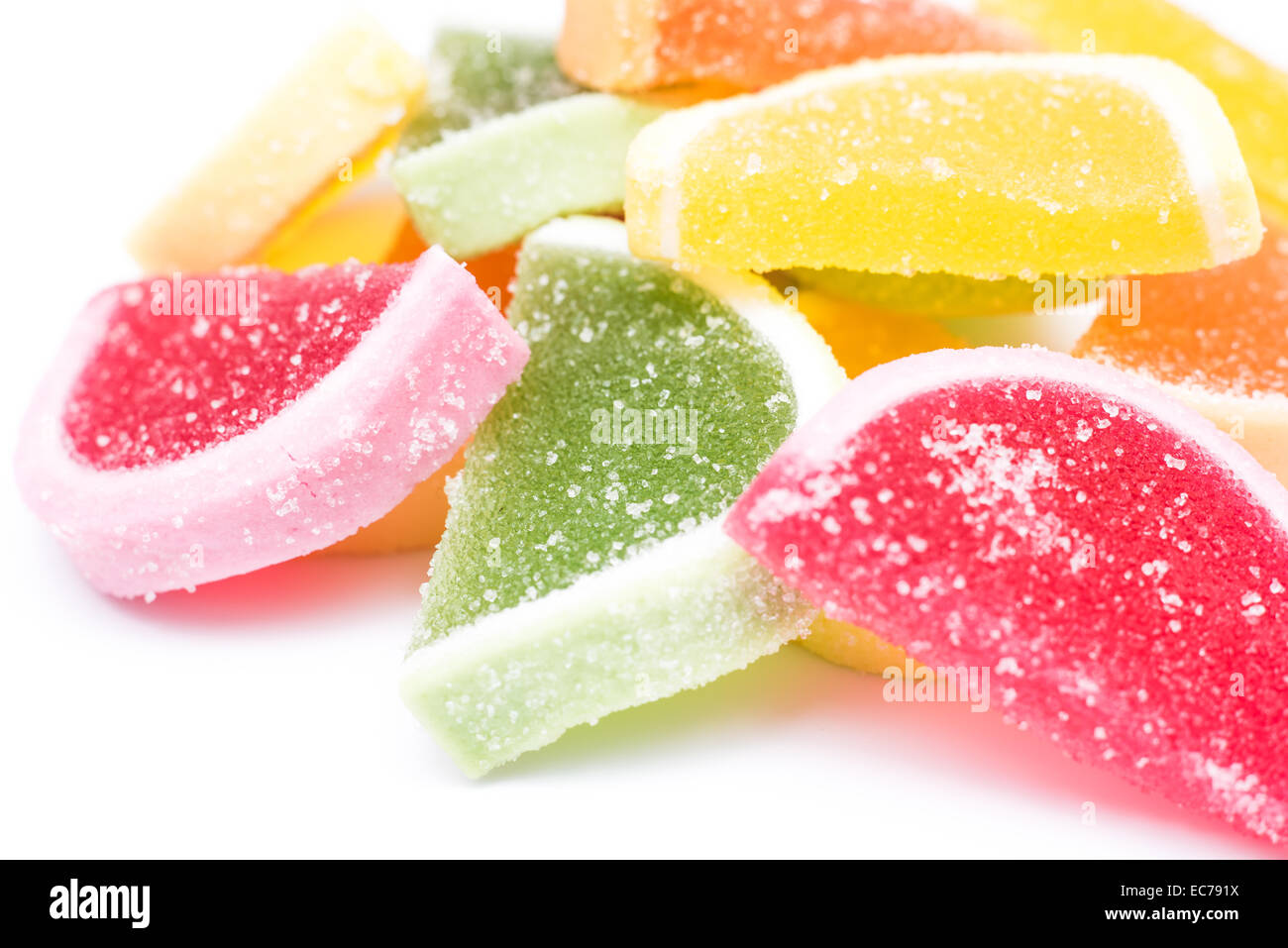 Fruit Jelly Close Up Isolated Stock Photo - Alamy