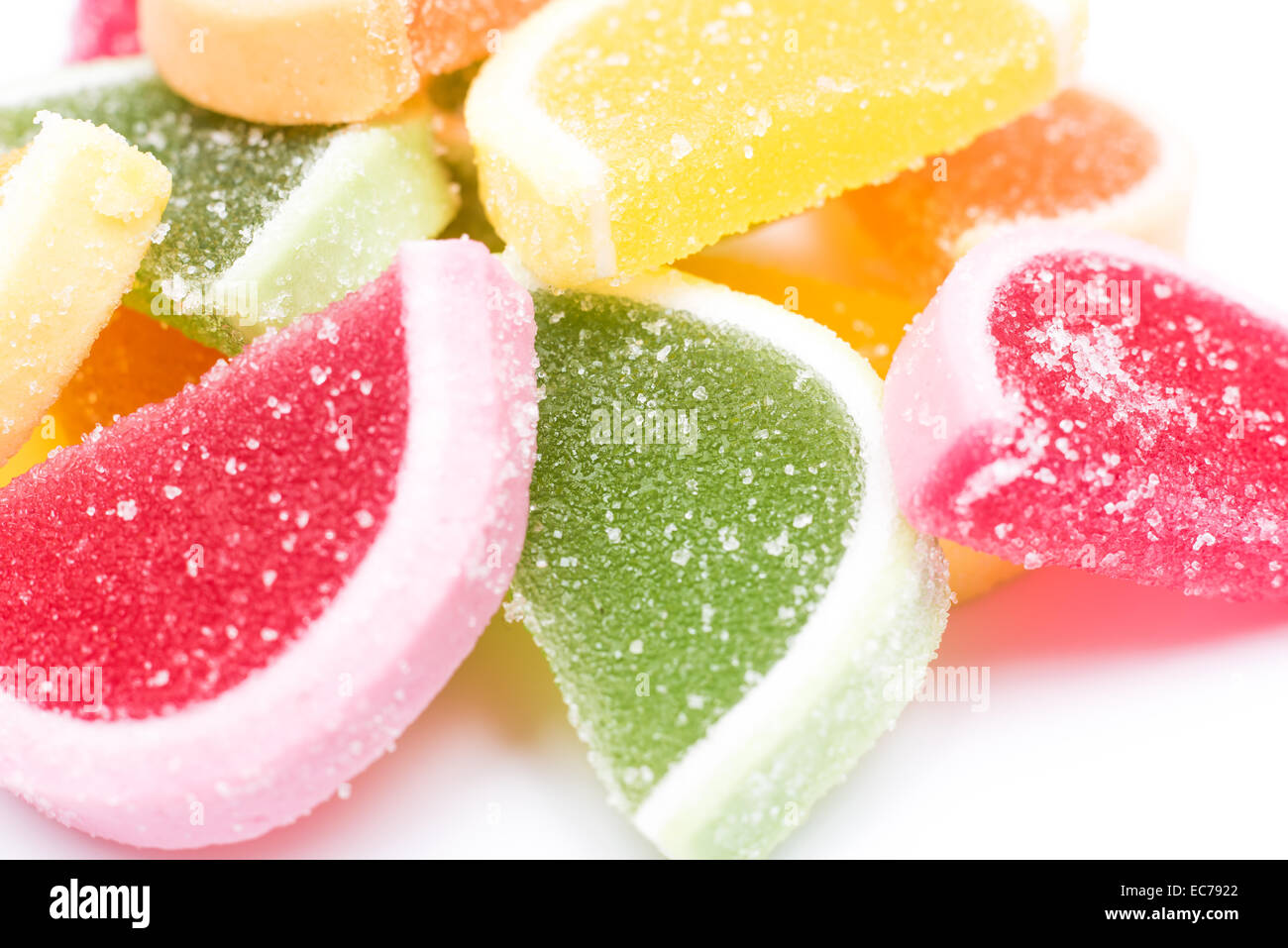 Fruit Jelly Close Up Isolated Stock Photo - Alamy