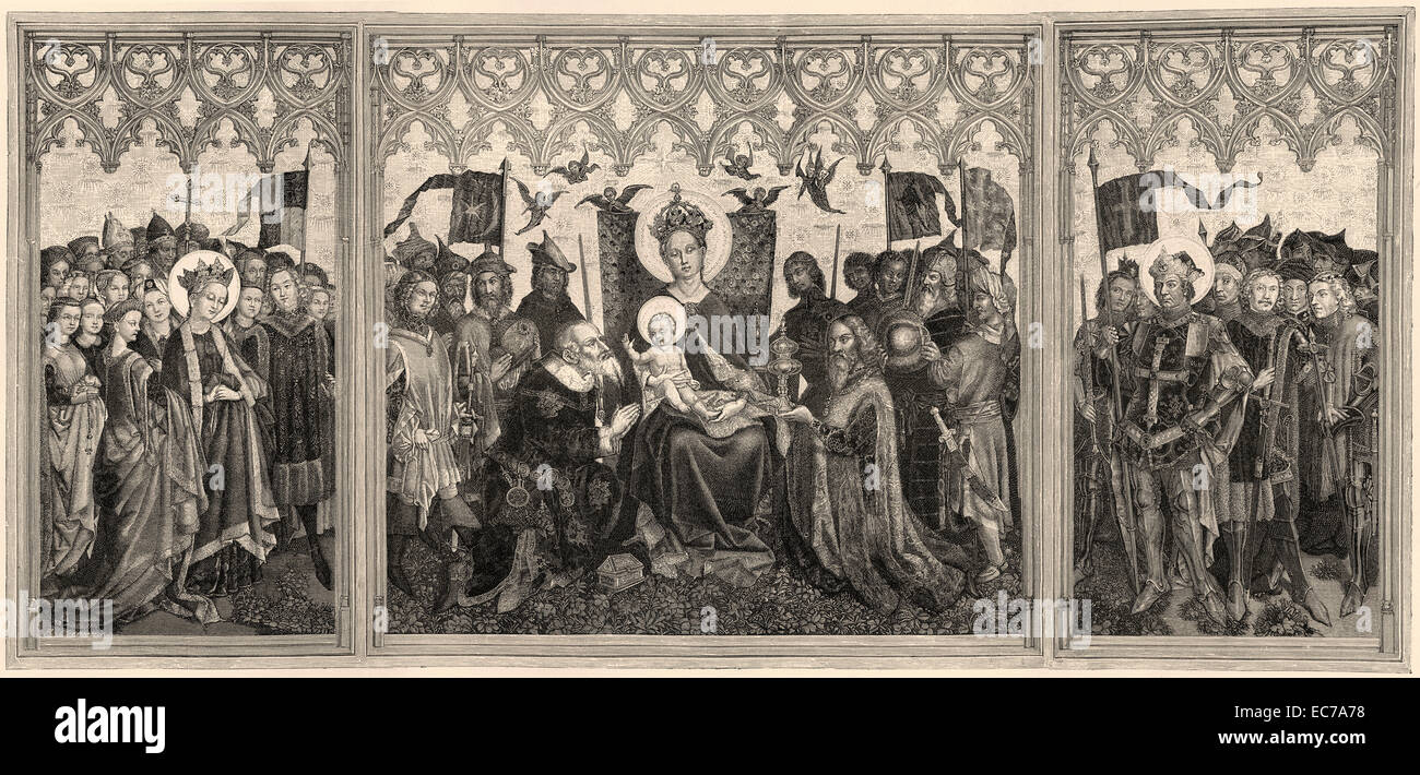 The Altarpiece of the Three Kings by Stephan Lochner, Koelner Dom ...