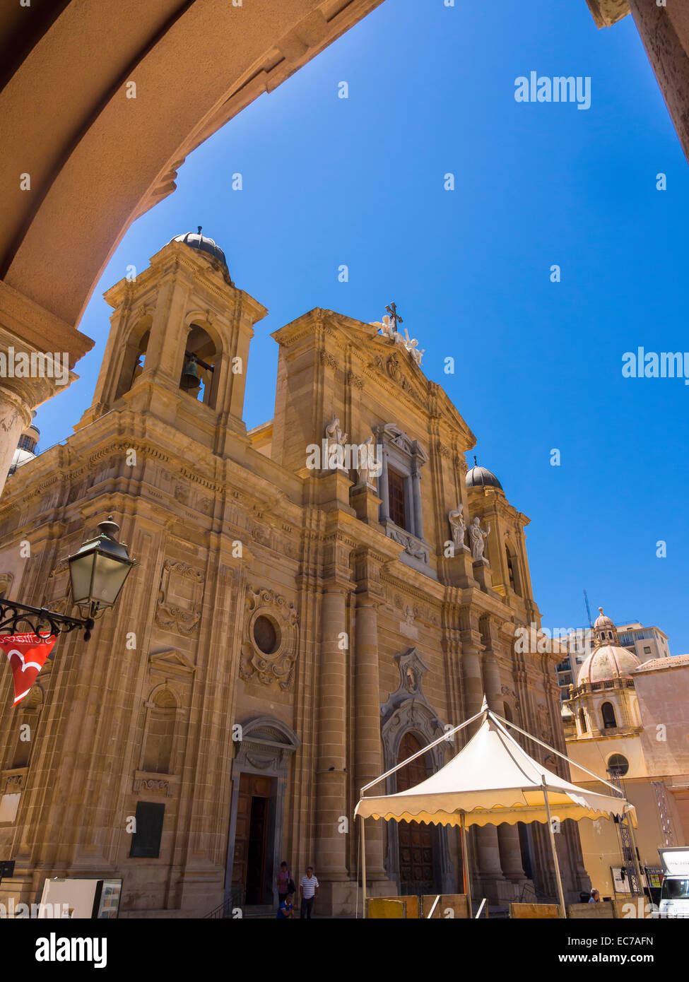 Italy, Sicily, Province of Trapani, Marsala, Old town, Cathedral San ...