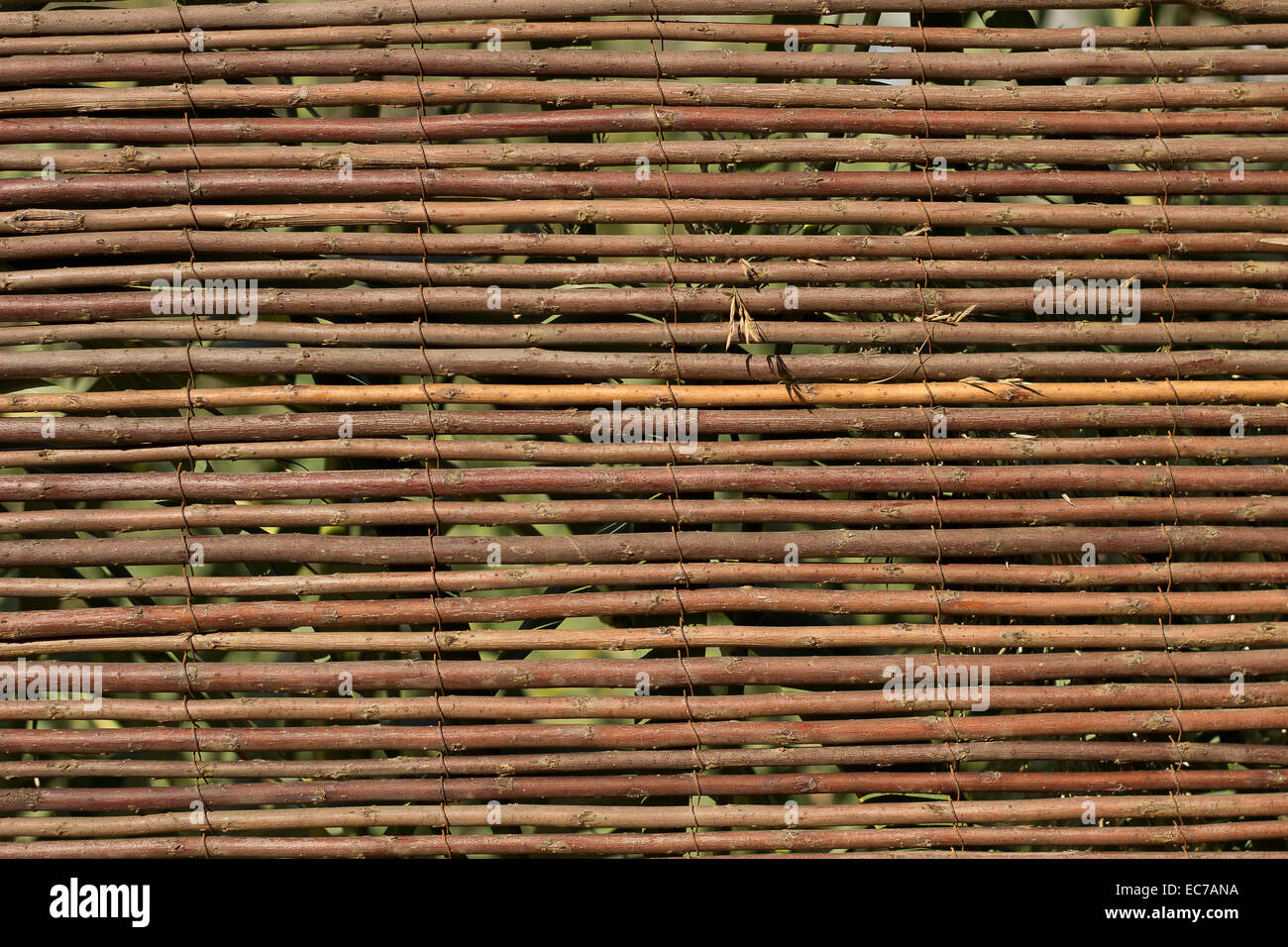 Spain, privacy shield made of bamboo Stock Photo - Alamy